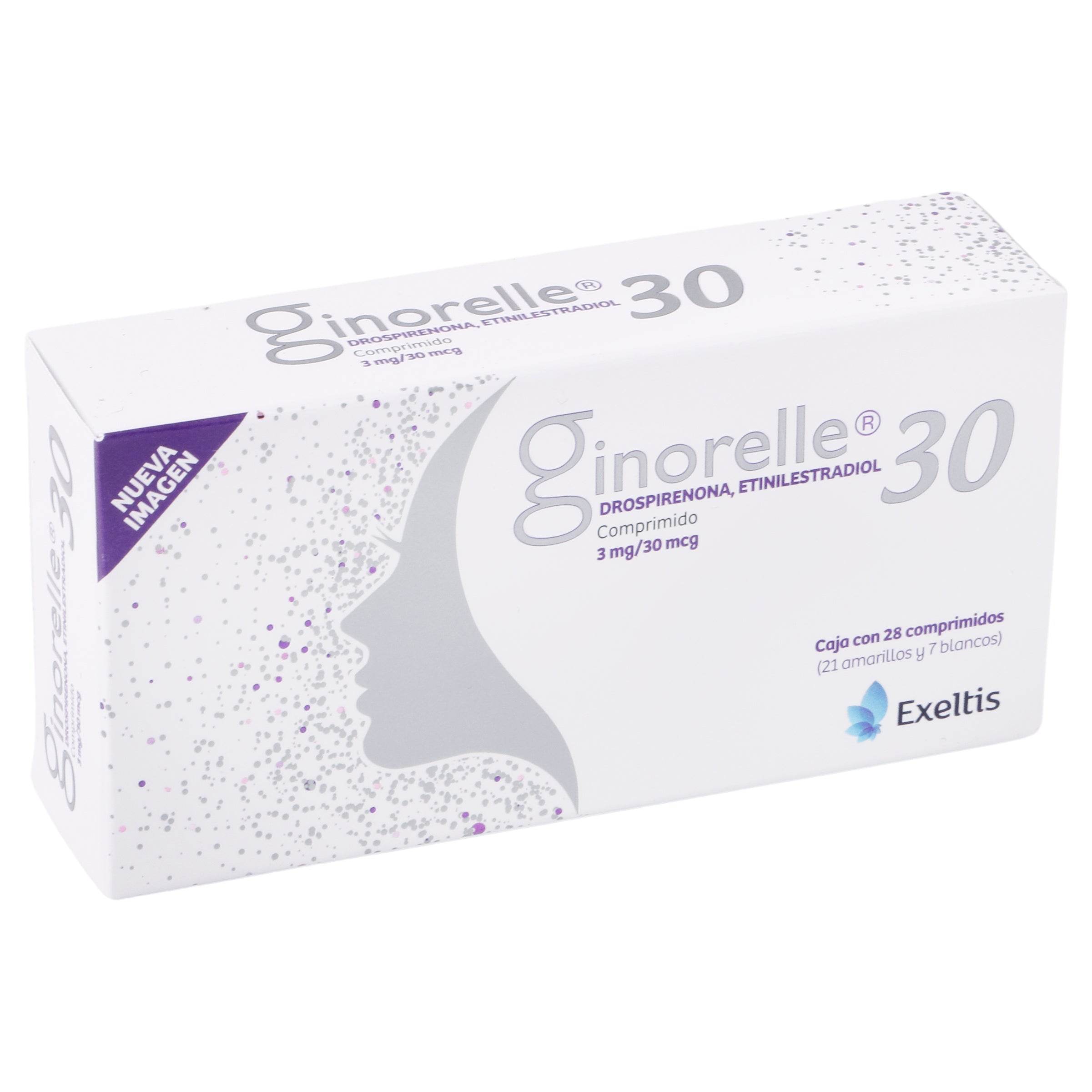 Ginorelle 30 3Mg/30Mcg Con 28 Comprimidos (Drospirenona/Etinilestradio ...