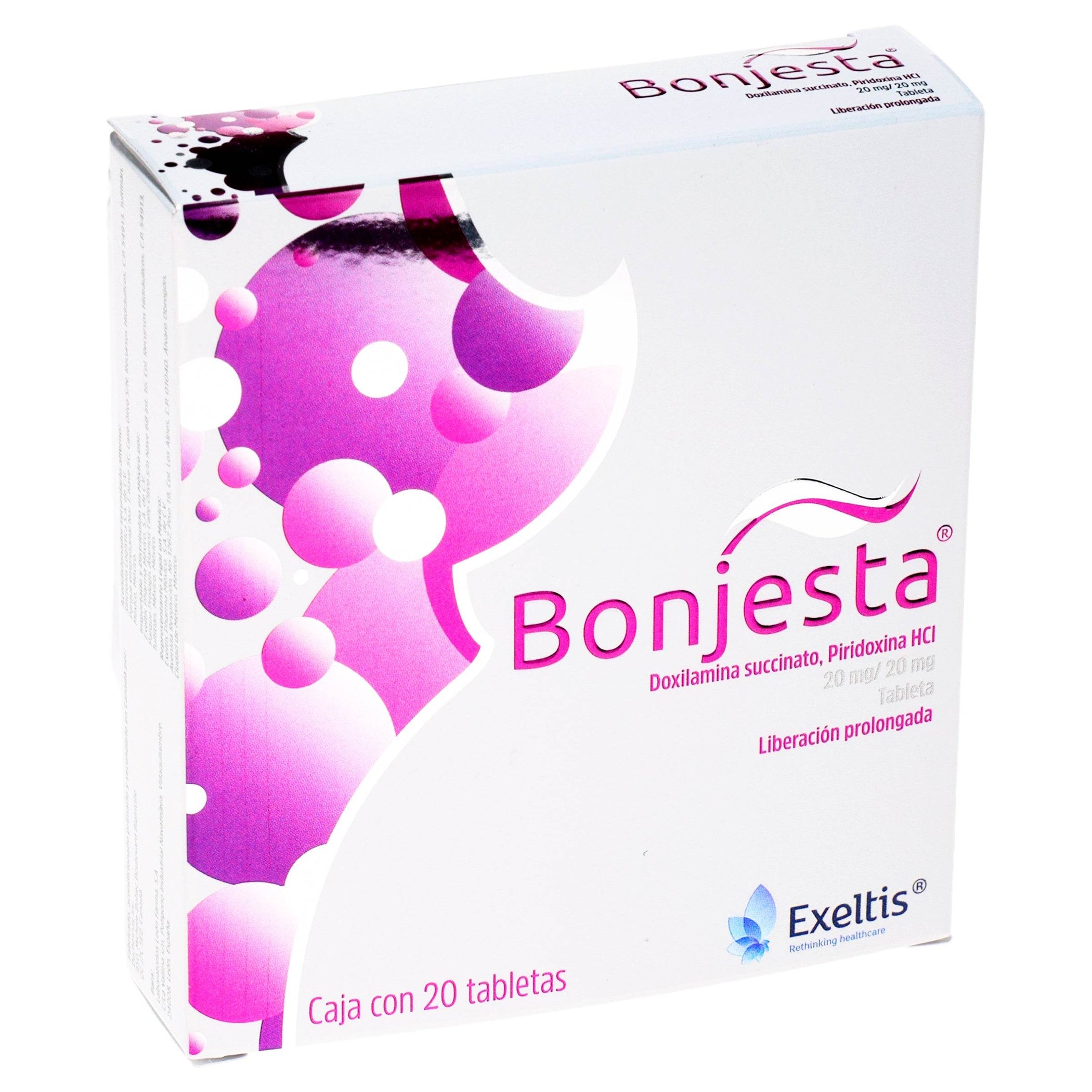 Bonjesta 20Mg/20Mg Con 20 Tabletas (Doxilamina Succinato/Piridoxina Hc ...