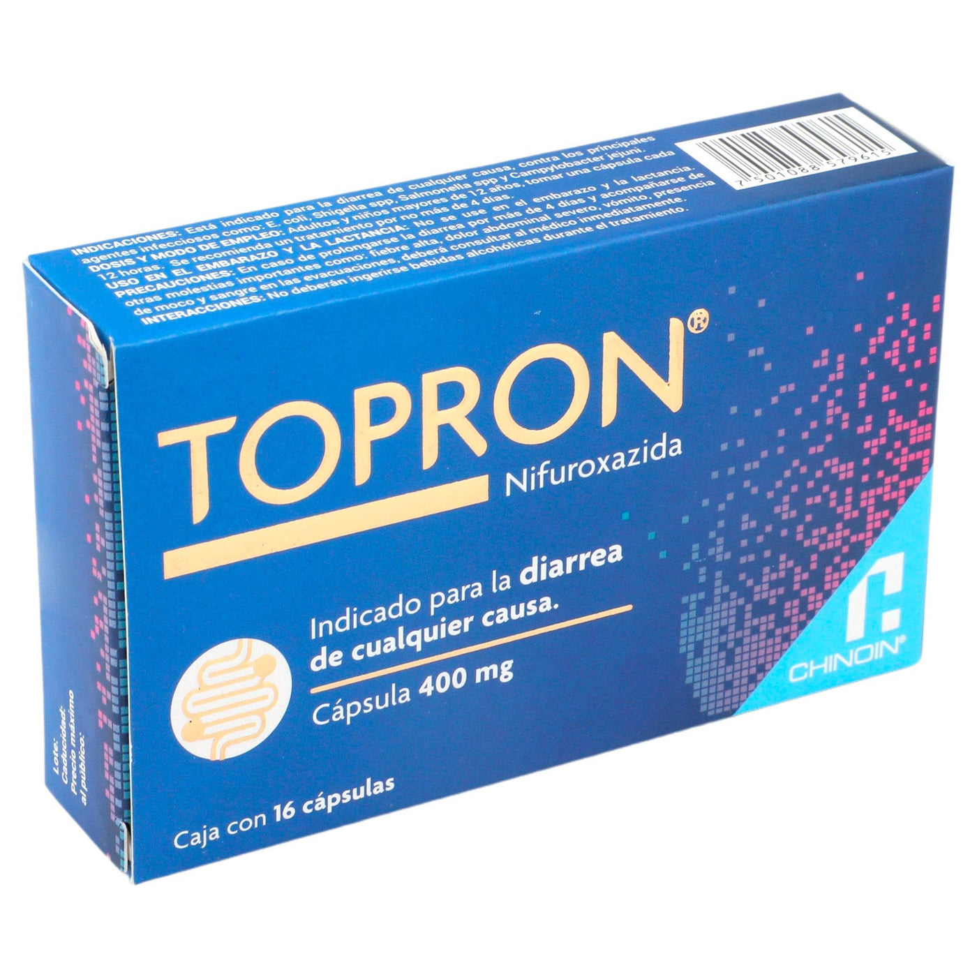 Topron 400Mg Con 16 Capsulas (Nifuroxazida) — WeCare Pharma