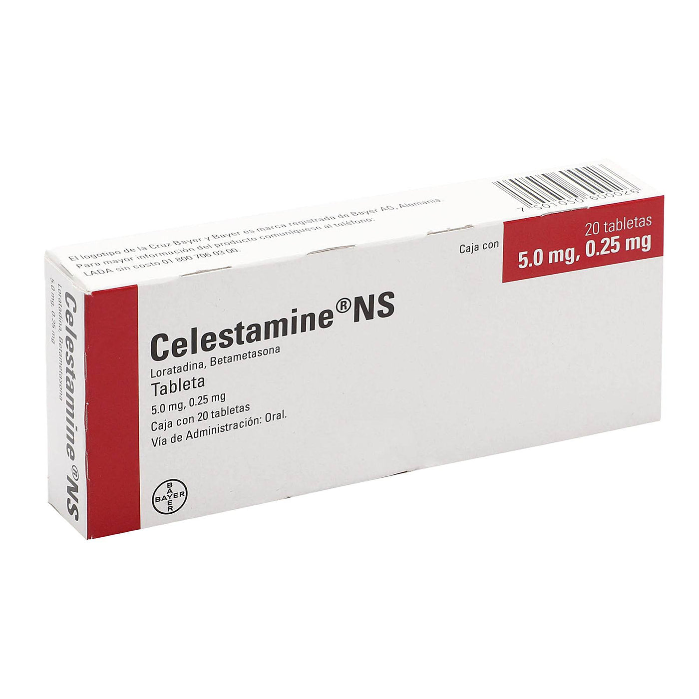 Celestamine Ns 5Mg/0.25Mg Con 20 Tabletas (Loratadina/Betametasona) — WeCare Pharma
