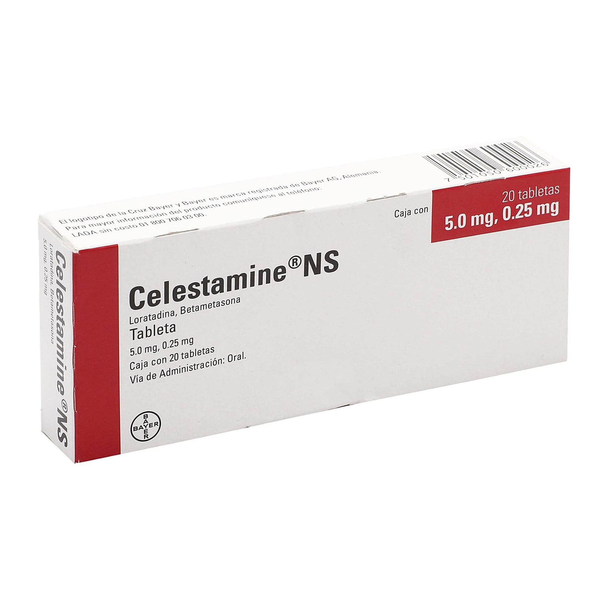 Celestamine Ns 5Mg/0.25Mg Con 20 Tabletas (Loratadina/Betametasona) — WeCare Pharma