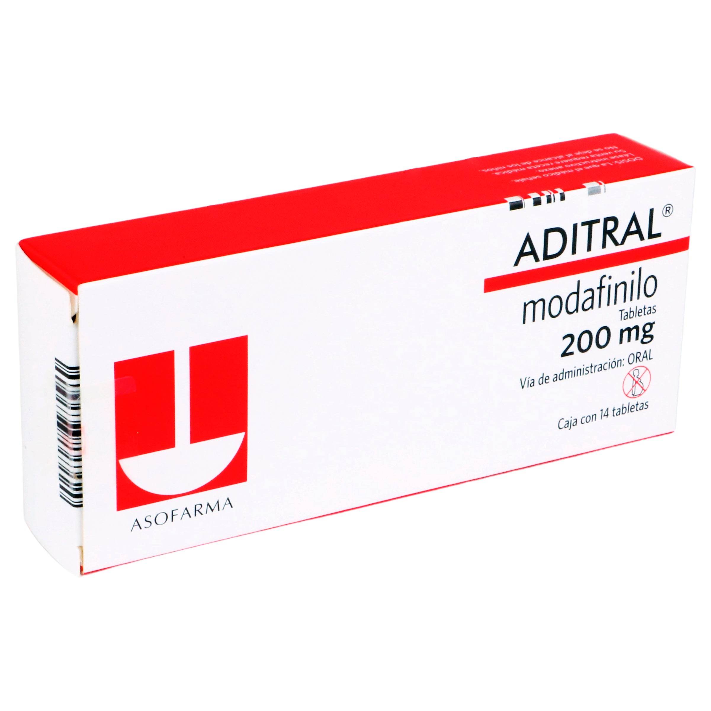 Aditral 200Mg Con 14 Tabletas (Modafilino) — WeCare Pharma