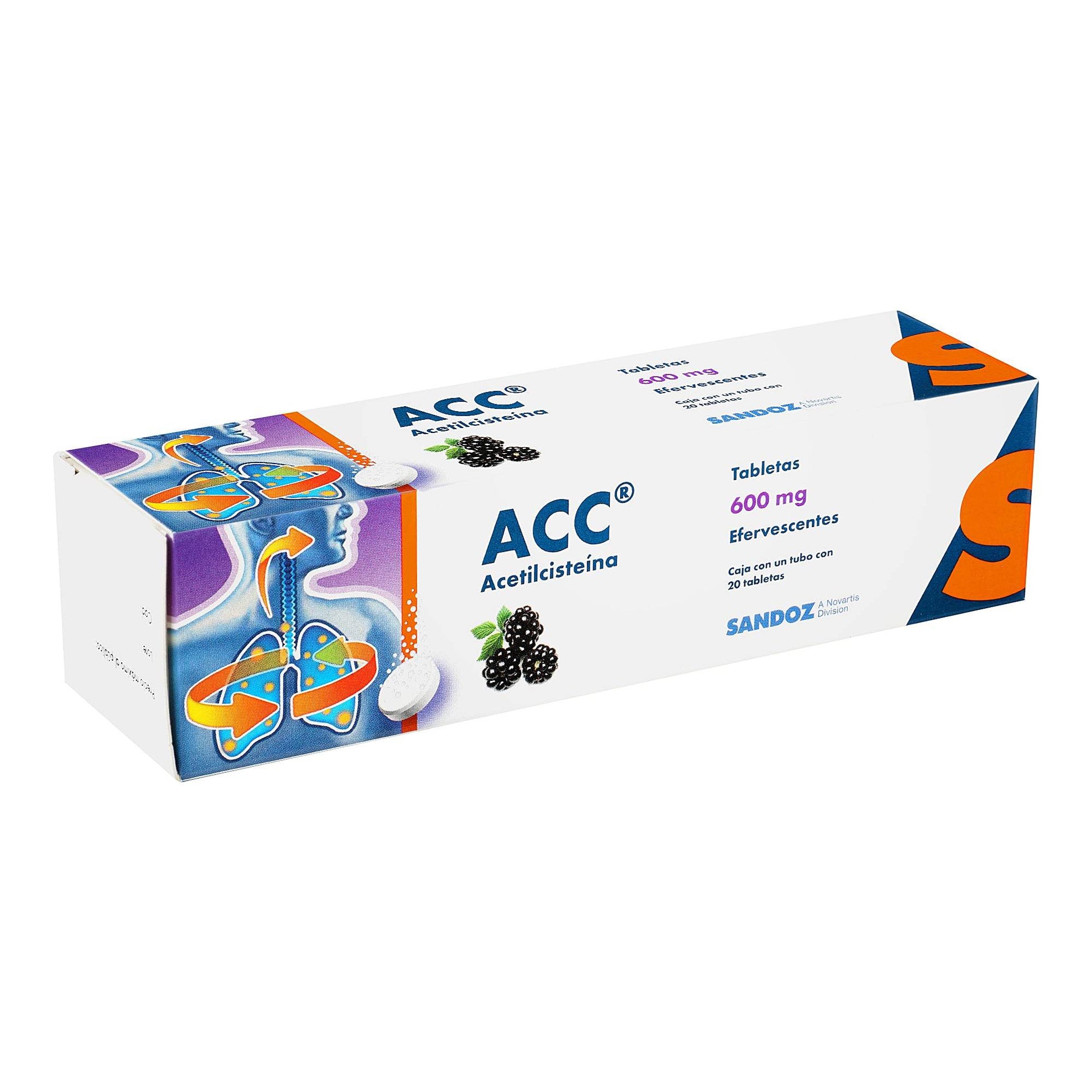 Acc Efervecente V 600Mg Con 20 Tabletas (Acetilcisteina) — WeCare Pharma