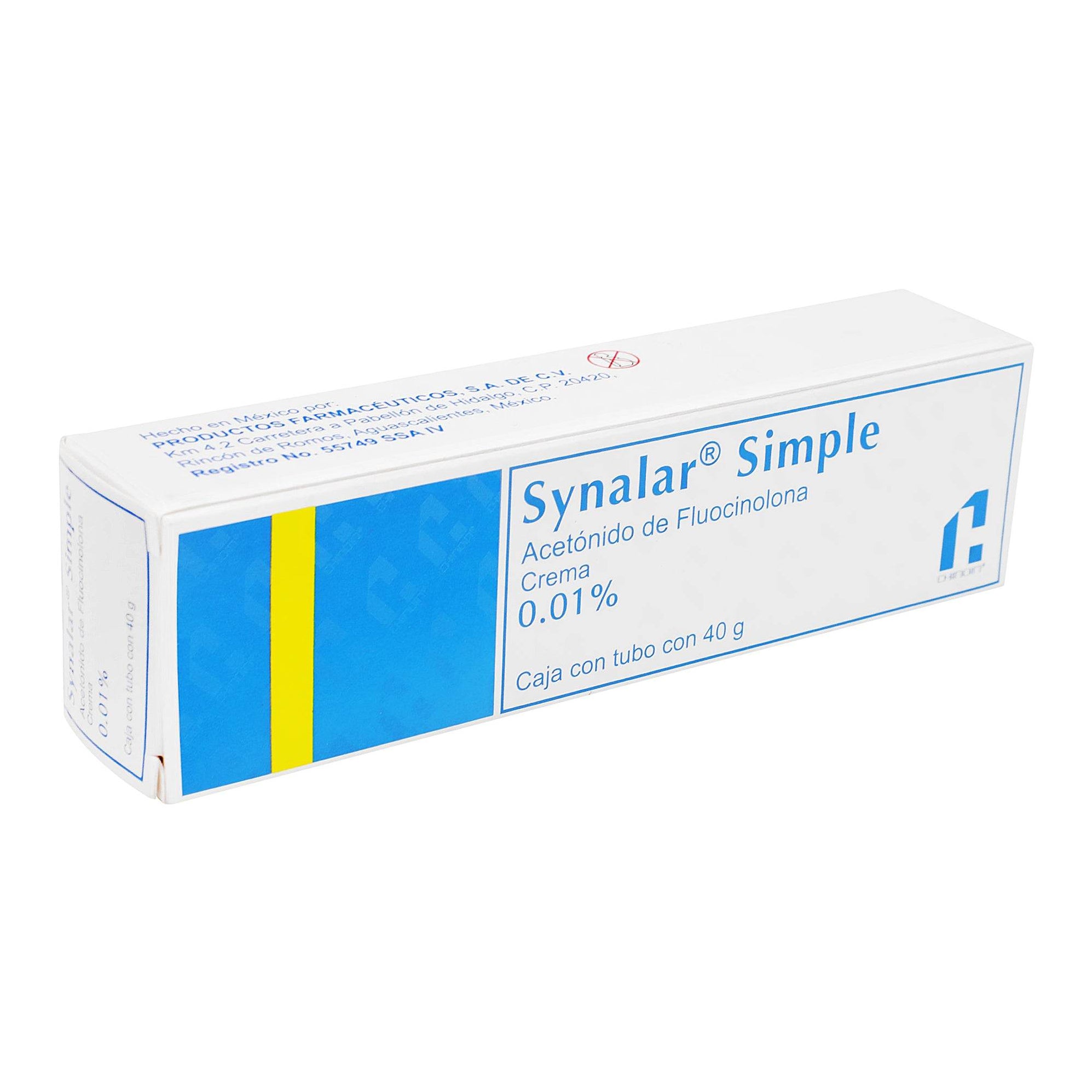 Synalar Simple Crema 0.01% 40G (Fluocinolona) — WeCare Pharma