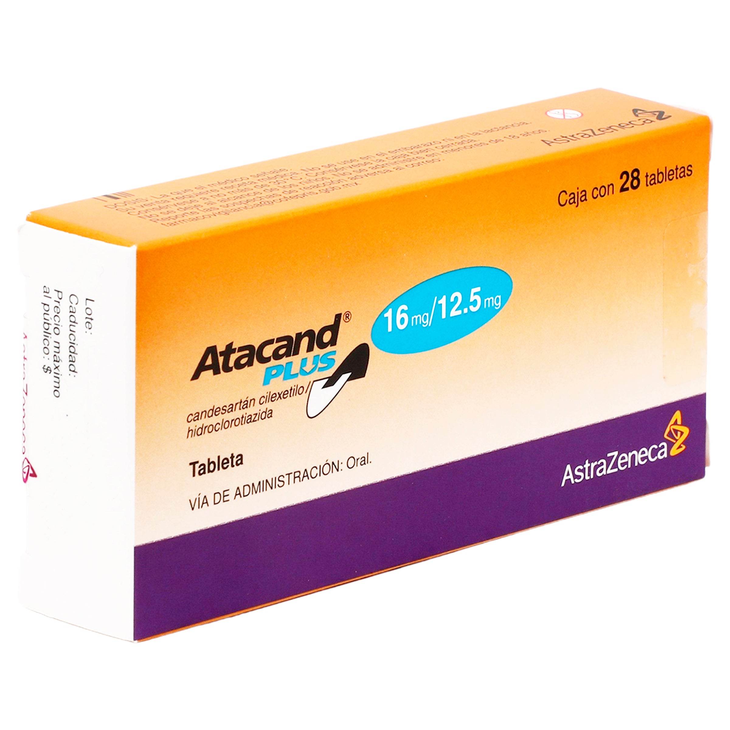 Atacand Plus 16Mg/12.5Mg Con 28 Tabletas (Candesartan/Hidroclorotiazid ...