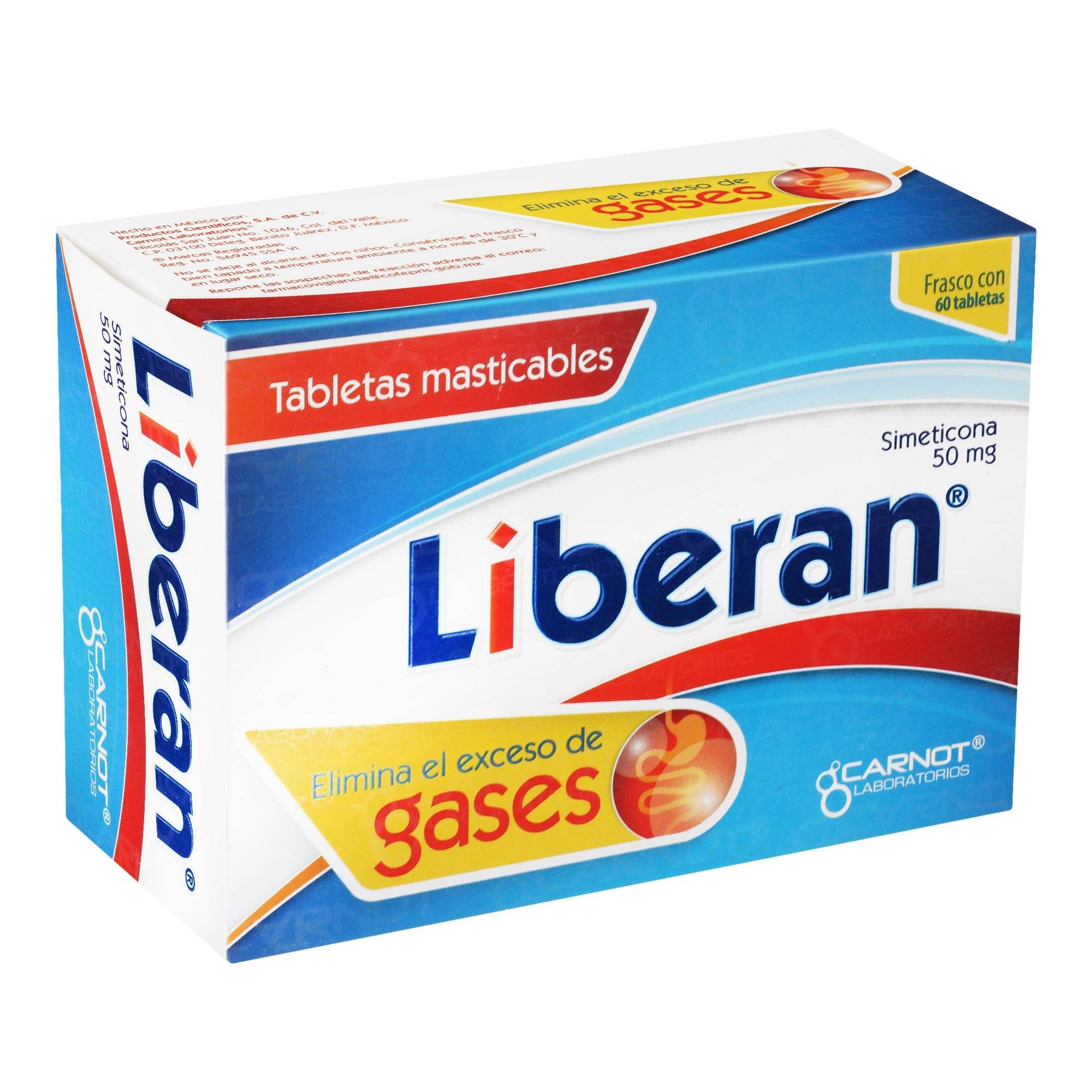 Liberan 50Mg Con 60 Tabletas (Simeticona) — WeCare Pharma
