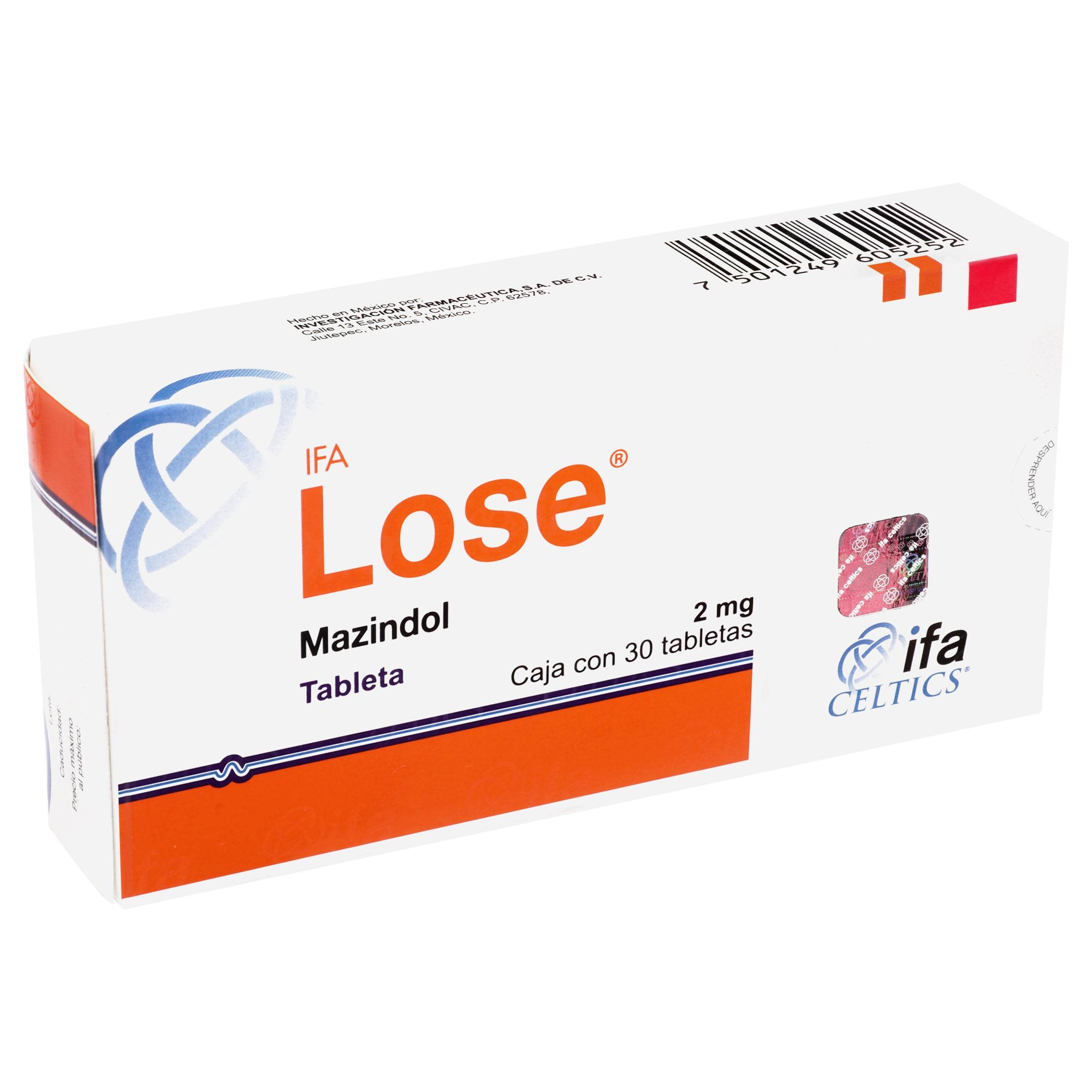 Ifa Lose (Mazindol) Tabletas 2Mg Con 30 — WeCare Pharma