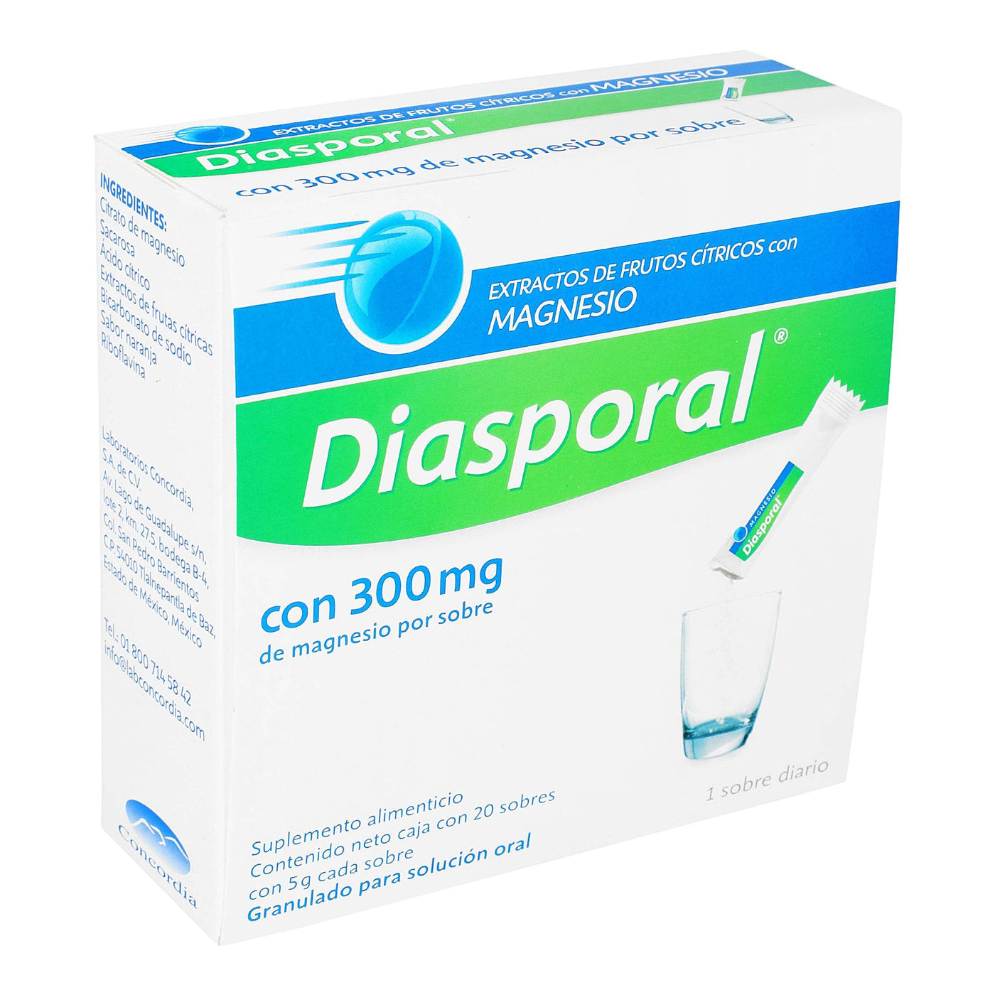 Diasporal Sobre 300Mg Con 20 (Extractos Frutos Citricos/Magnesio ...