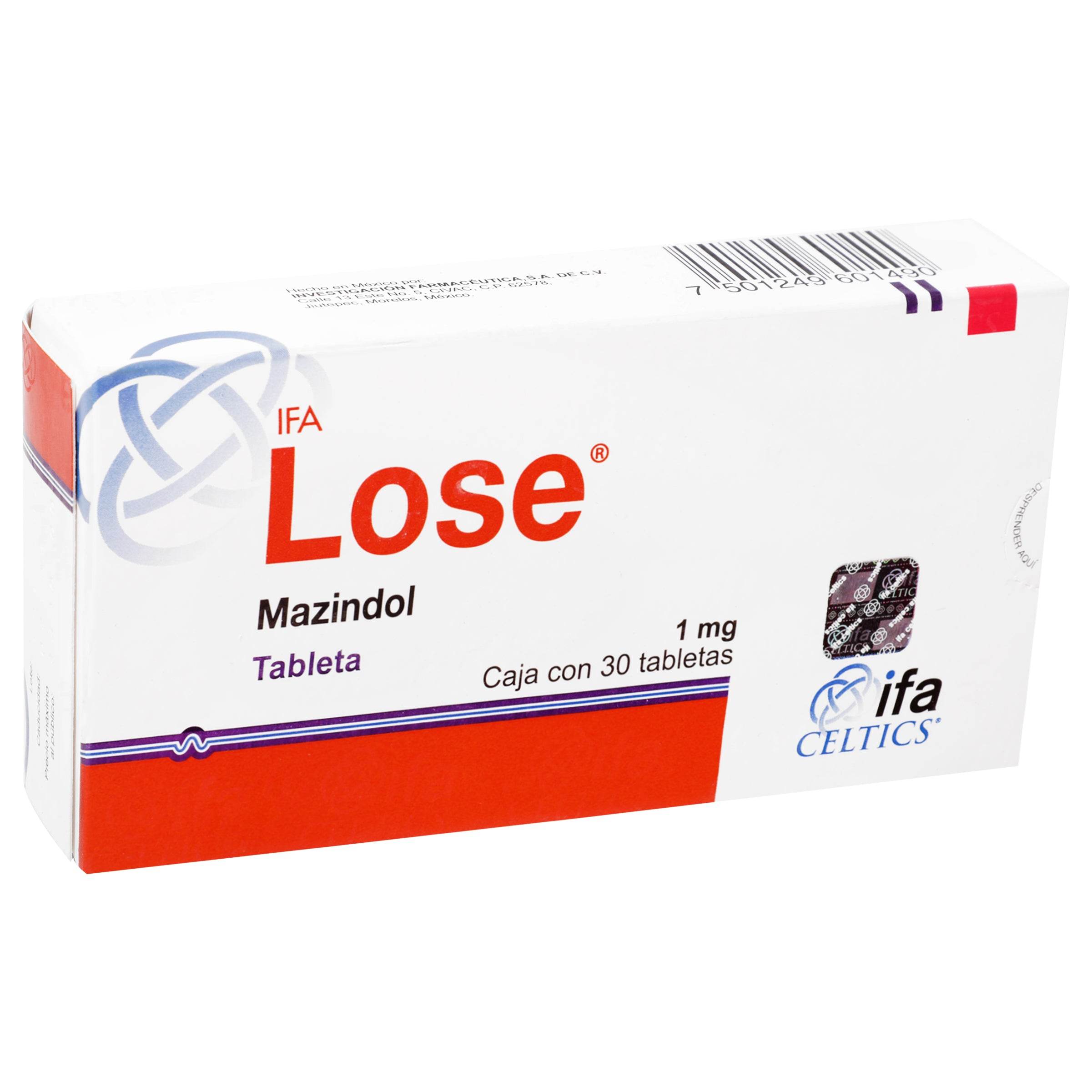 Ifa Lose (Mazindol) Tabletas 1Mg Con 30 — WeCare Pharma