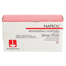 Napicil 20Mg/10Mg Con 30 Comprimidos (Atorvastatina/Ezetimiba) — WeCare ...