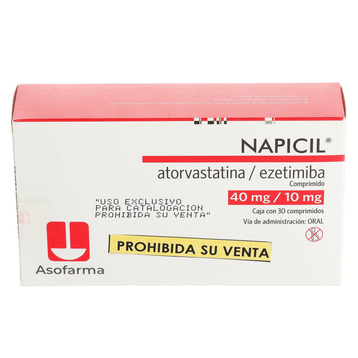 Napicil 40Mg/10Mg Con 30 Comprimidos (Atorvastatina/Ezetimiba) — WeCare ...