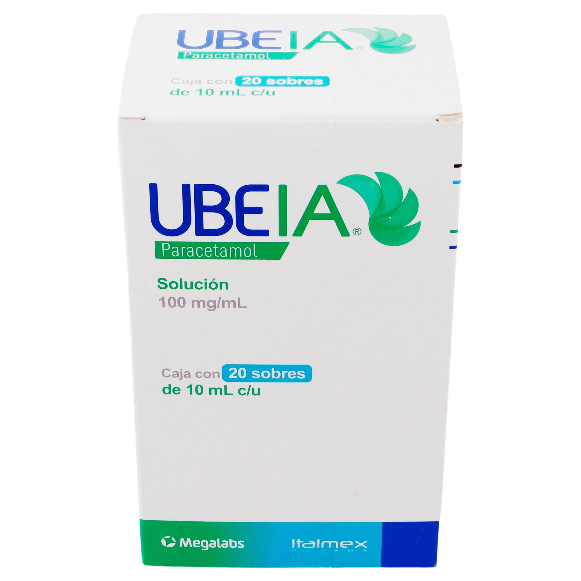 Ubeia Sobres 100Mg/Ml Con 20 (Paracetamol) — WeCare Pharma