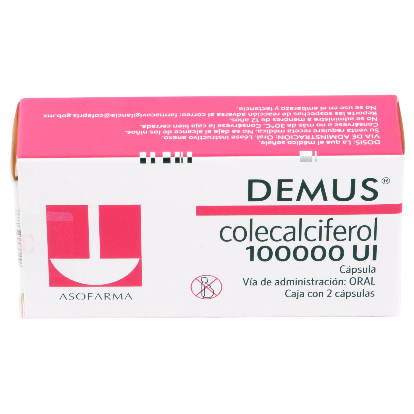 Demus (Colecalciferol) Capsulas 100000Ui Con 2 — WeCare Pharma