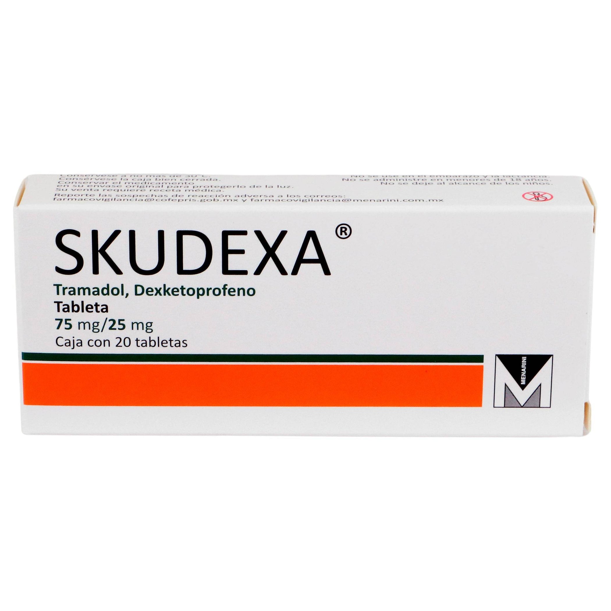 Skudexa 75/25Mg Con 20 Tabletas (Tramadol/Dexketoprofeno) — WeCare Pharma