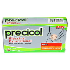 Precicol 10Mg/500Mg Con 20 Tabletas (Hioscina/Paracetamol) — WeCare Pharma