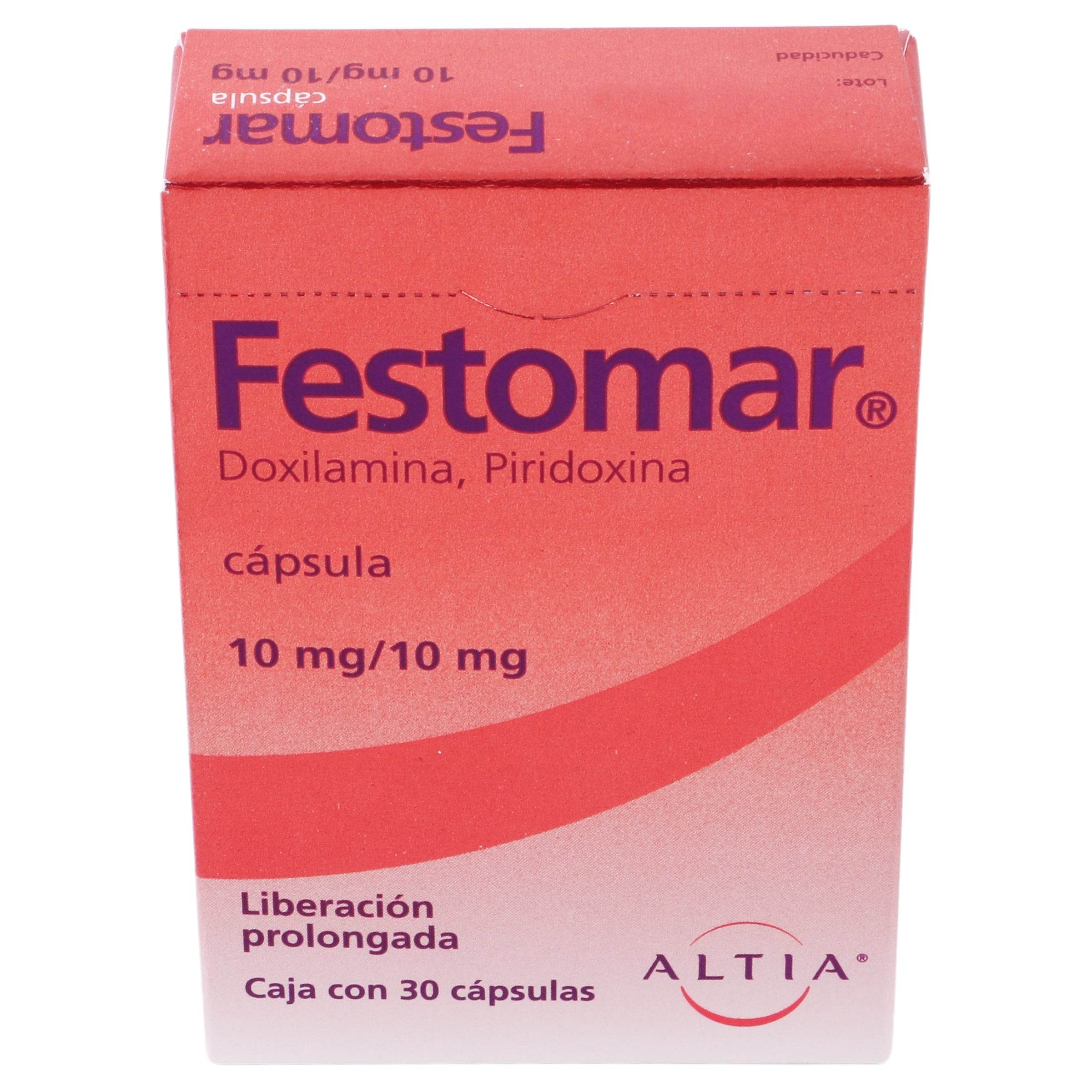 Festomar 10Mg/10Mg Con 30 Capsulas (Doxilamina/Piridoxina) — WeCare Pharma