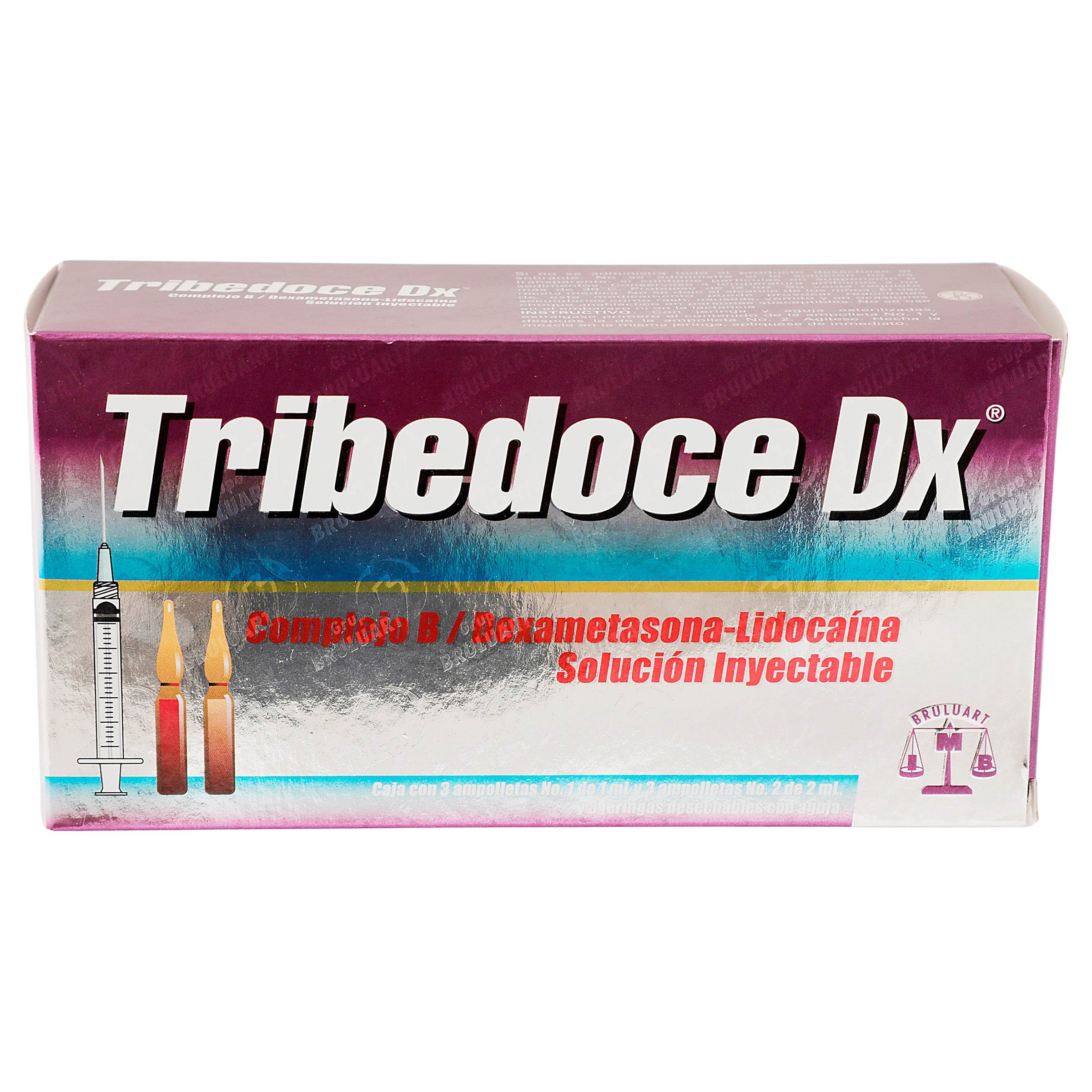 Tribedoce Dx 2Ml Con 3 Ampulas (Complejo B/Dexametasona/Lidocaina ...