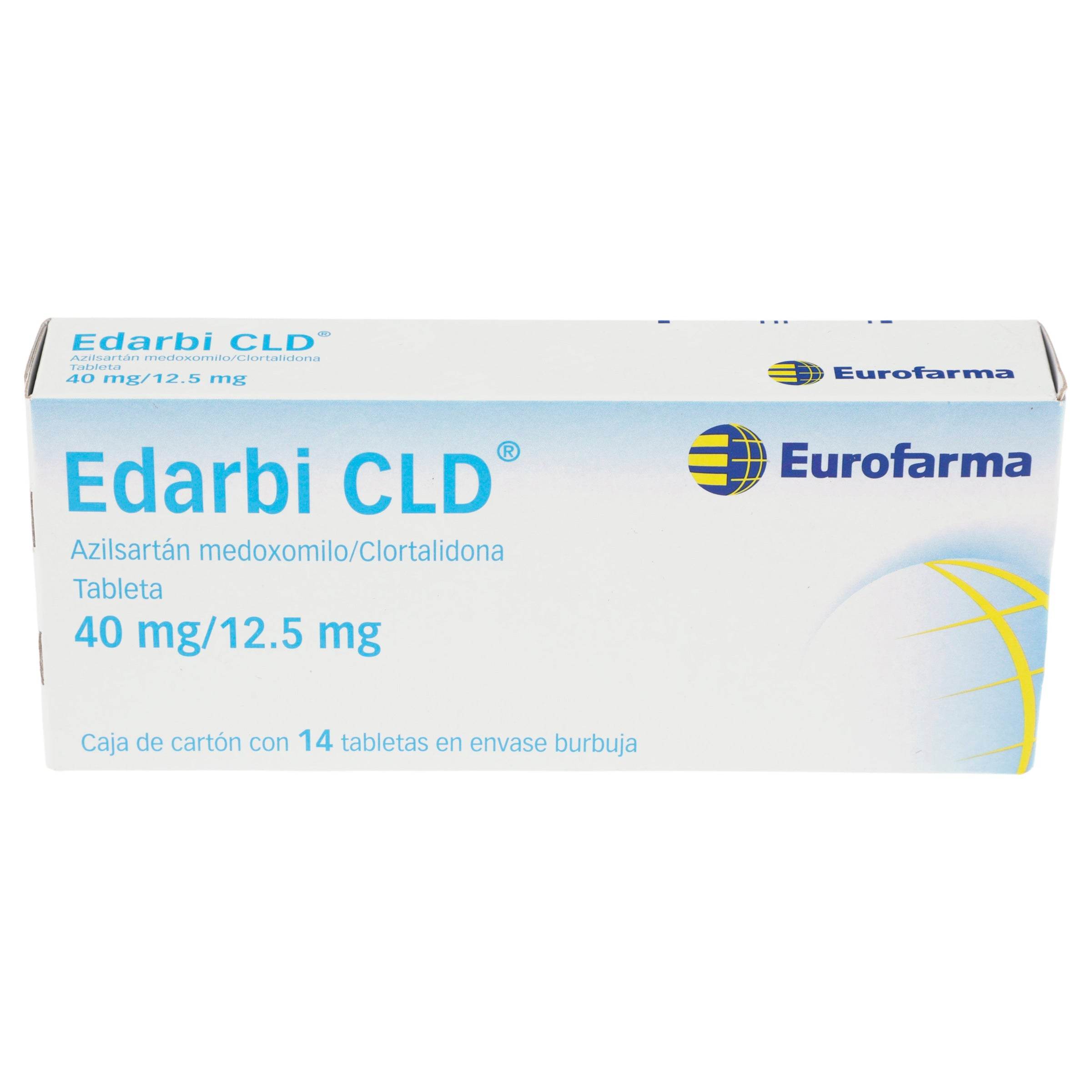 Edarbi Cld 40Mg/12.5Mg Con 14 Tabletas (Azilsartan Medoxomilo/Clortali ...
