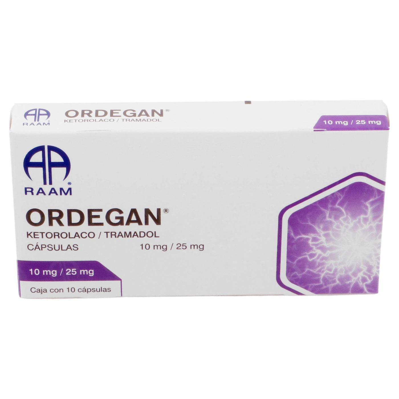 Ordegan 10Mg/25Mg Con 10 Capsulas (Ketorolaco/Tramadol) — WeCare Pharma