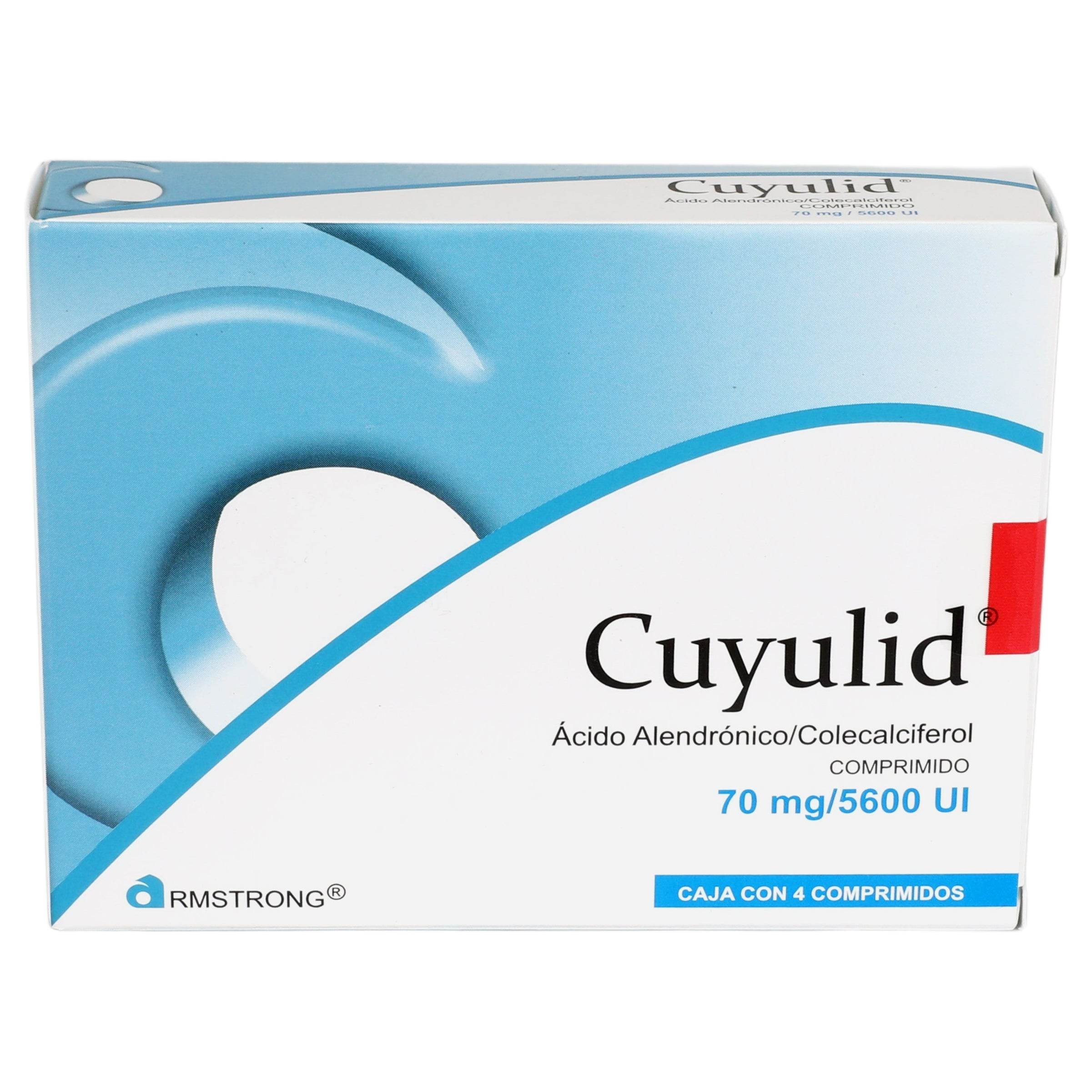 Cuyulid 70Mg/5600Ui Unid Con 4 Comprimidos (Acido Alendronico/Colecalc ...