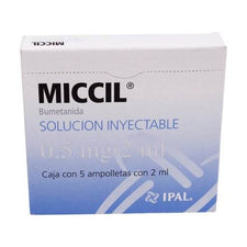 Miccil 0.5Mg 2Ml Con 5 Ampulas (Bumetanida) — WeCare Pharma