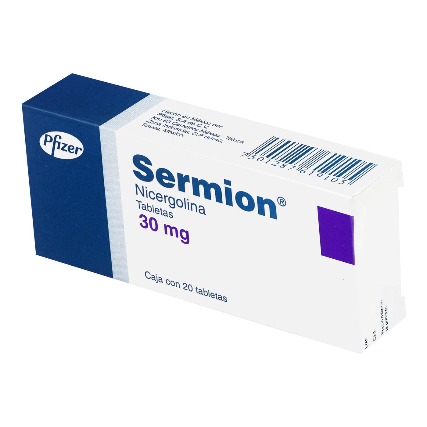 Sermion (Nicergolina) Tabletas 30Mg Con 20 — WeCare Pharma
