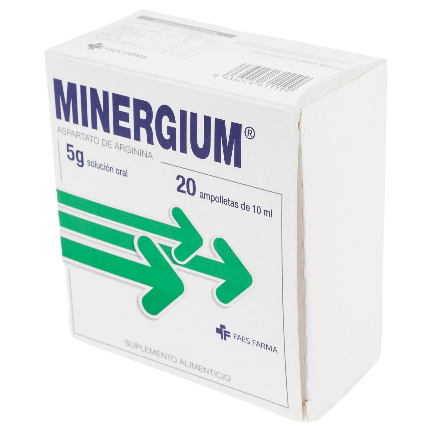 Minergium 5G/10Ml Con 20 Ampulas (Aspartato De Arginina) — WeCare Pharma