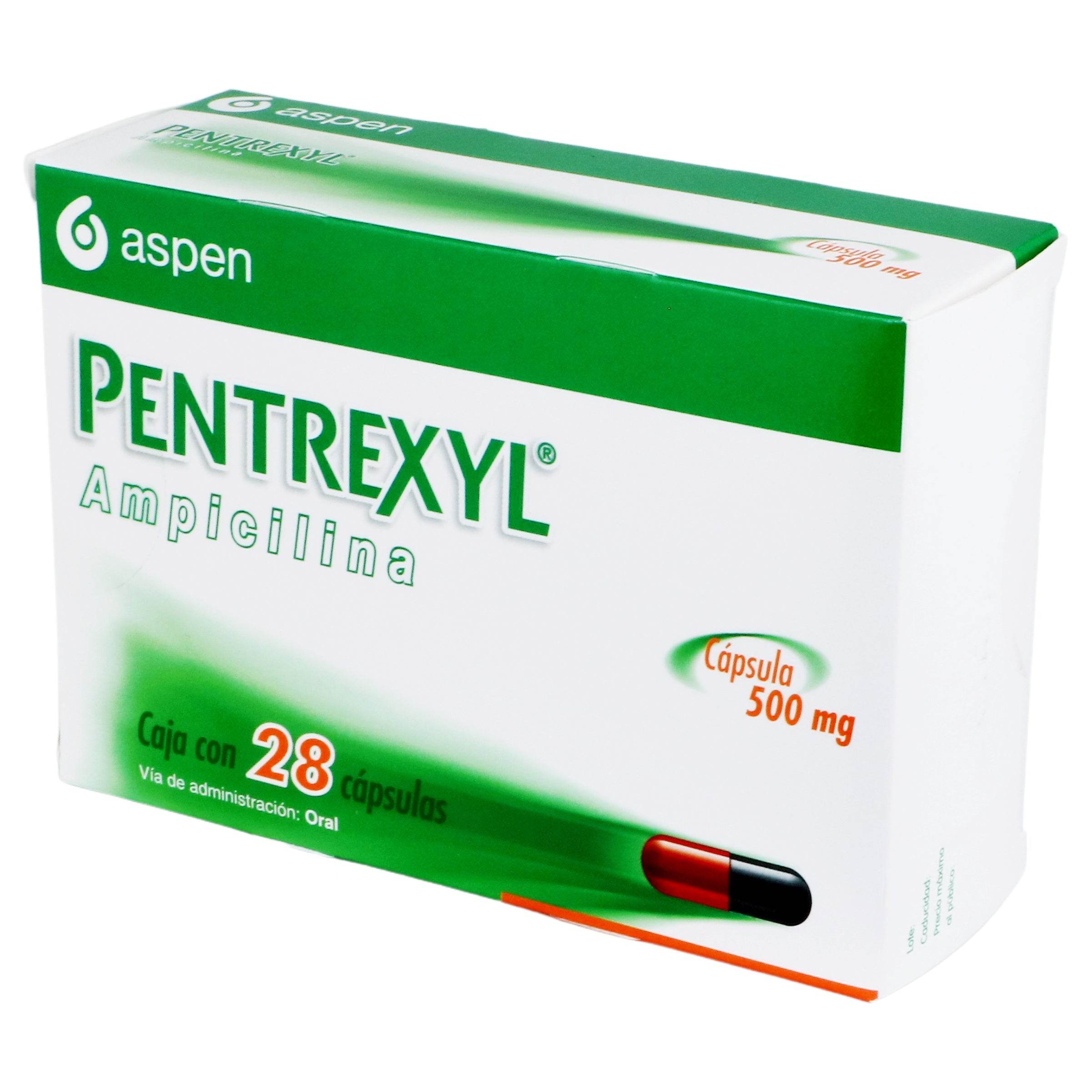 Pentrexyl 500Mg Con 28 Capsulas (Ampicilina) — WeCare Pharma