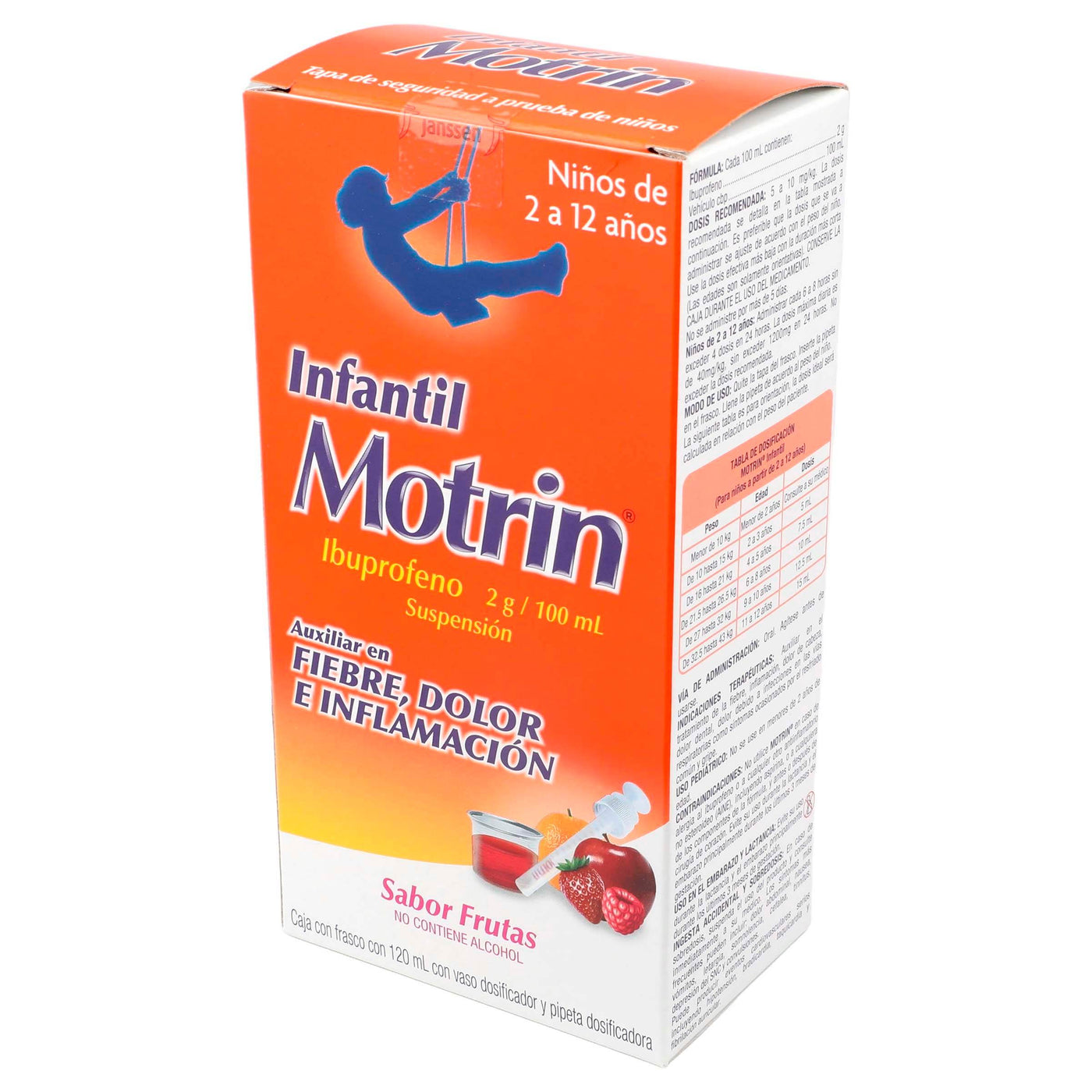 Motrin Infantil Jarabe 2G/100Ml120Ml (Ibuprofeno) — WeCare Pharma