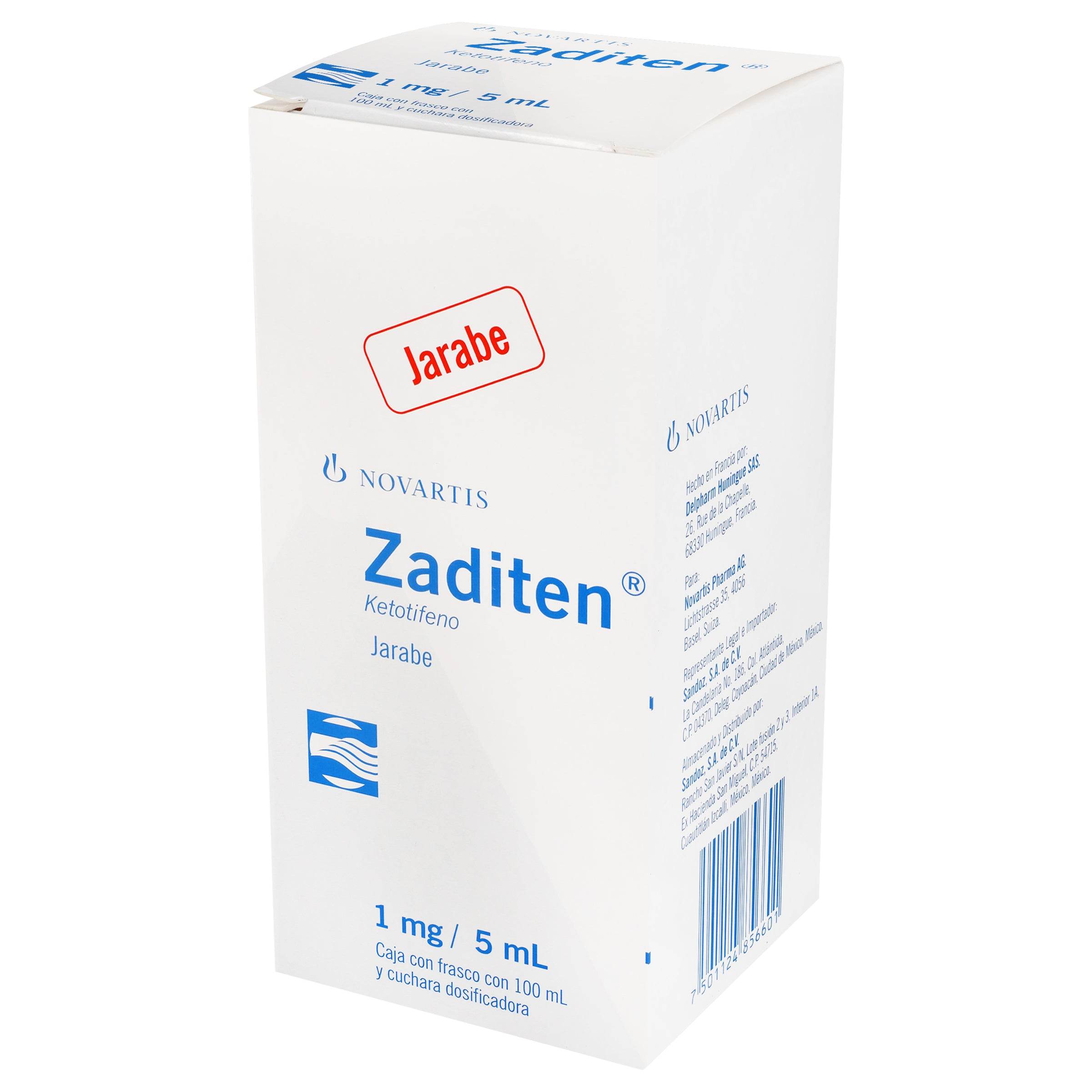 Zaditen Jarabe 1Mg/5Mg 100Ml (Ketotifeno) — WeCare Pharma