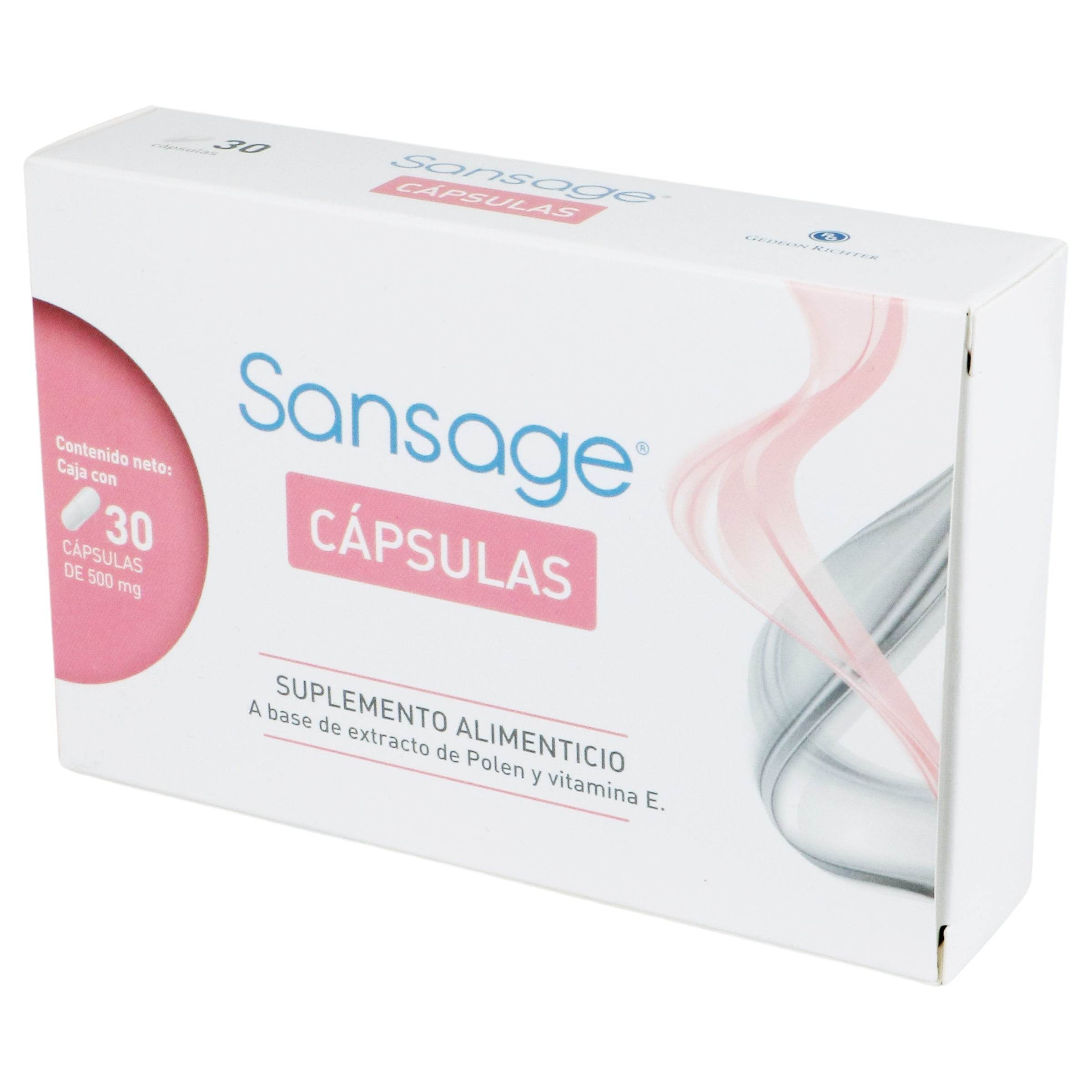 Sansage 500Mg Con 30 Capsulas (Extracto De Polen/Vitamian E) — WeCare ...