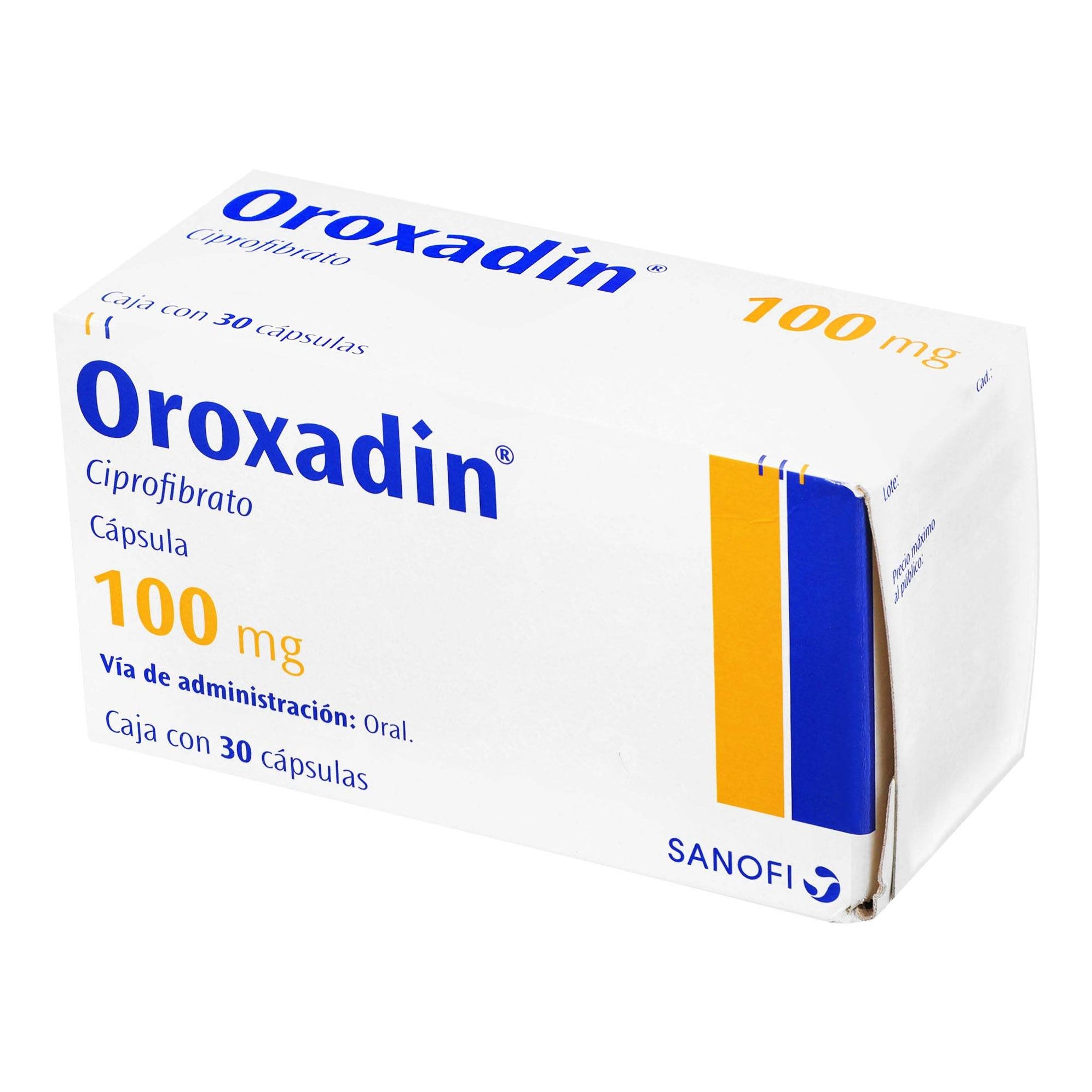 Oroxadin 100Mg Con 30 Capsulas (Ciprofibrato) — WeCare Pharma
