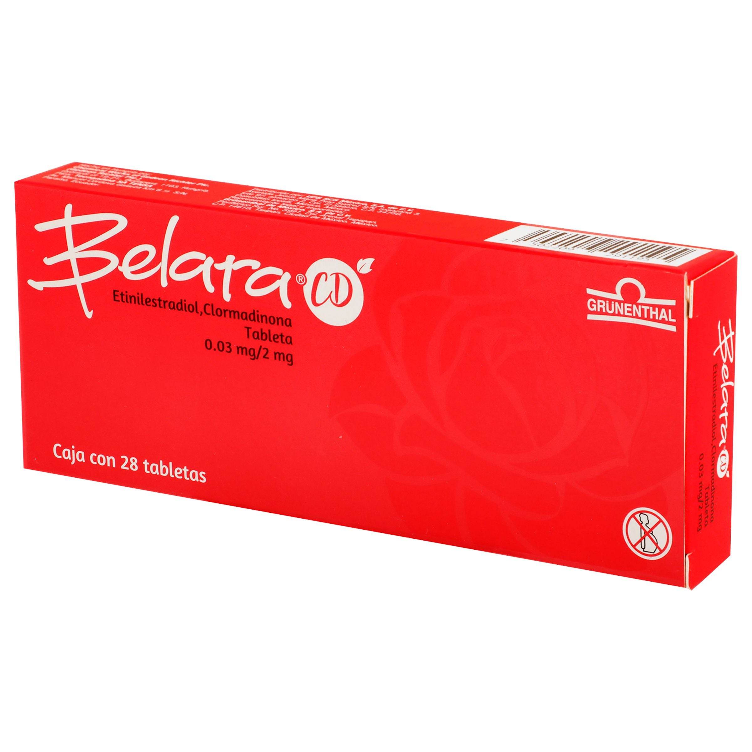 Belara Cd 0.03Mg/2Mg Con 28 Tabletas (Etinilestradiol/Clormadinona ...