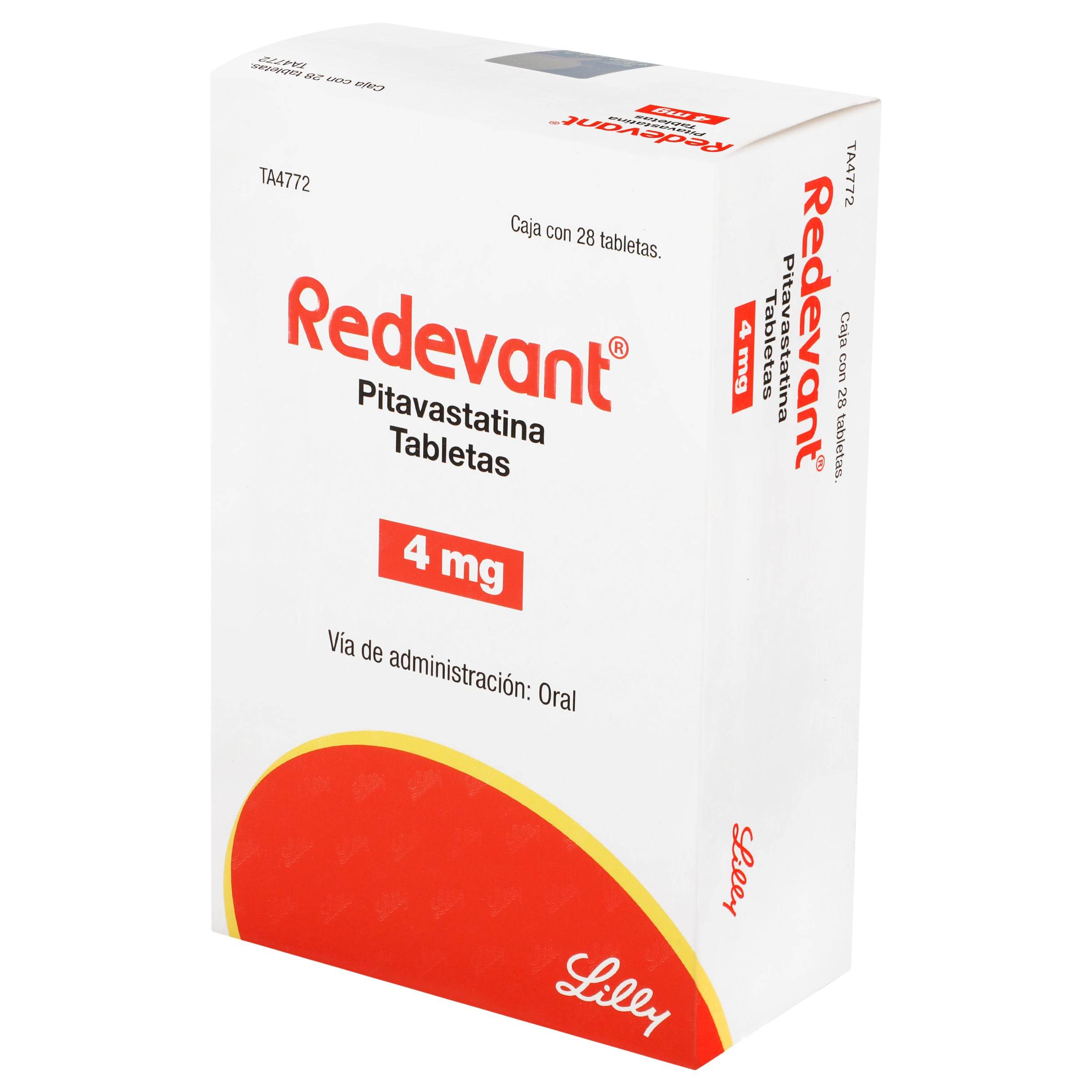 Redevant 4Mg Con 28 Tabletas (Pitavastatina) — WeCare Pharma