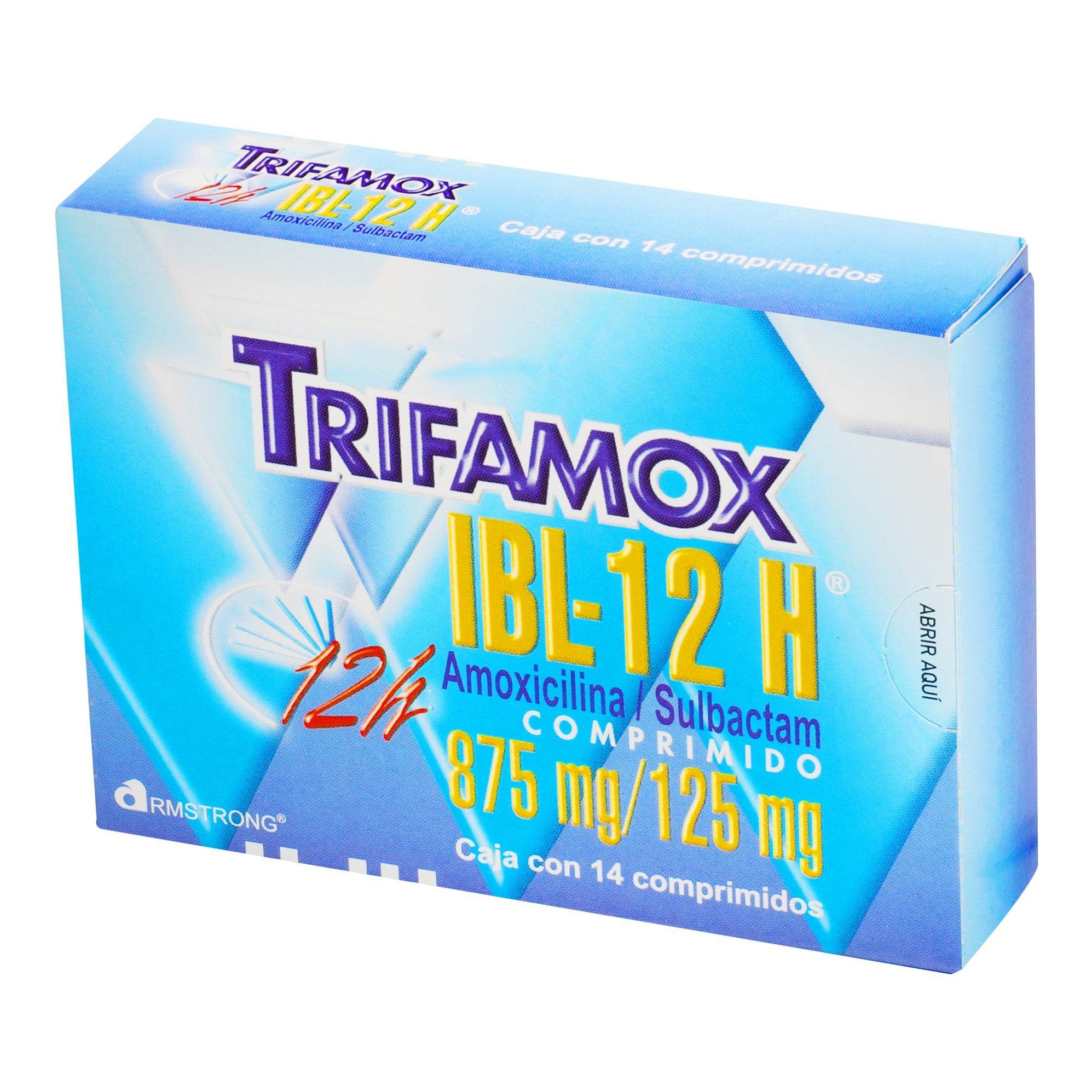 Trifamox Ibl-12H 875Mg/125Mg Con 14 Comprimidos (Amoxicilina/Sulbactam ...