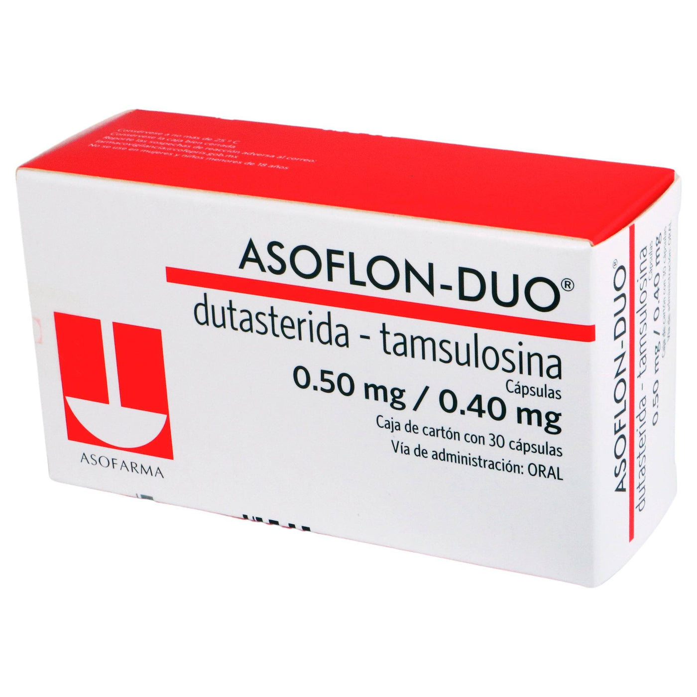 Asoflon-Duo 0.50Mg/0.40Mg Con 30 Capsulas (Dutasterida/Tamsulosina ...