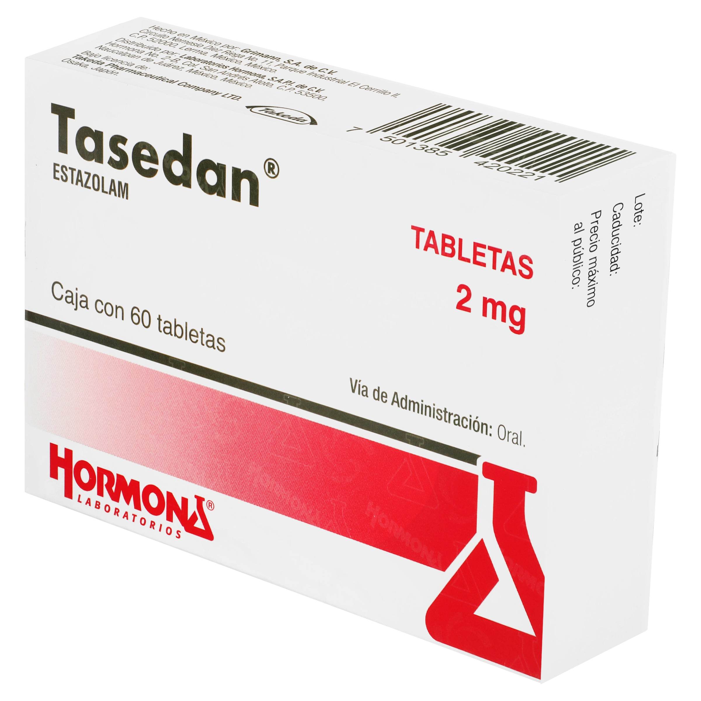 Tasedan (Estazolam) Tabletas 2Mg Con 60 — WeCare Pharma
