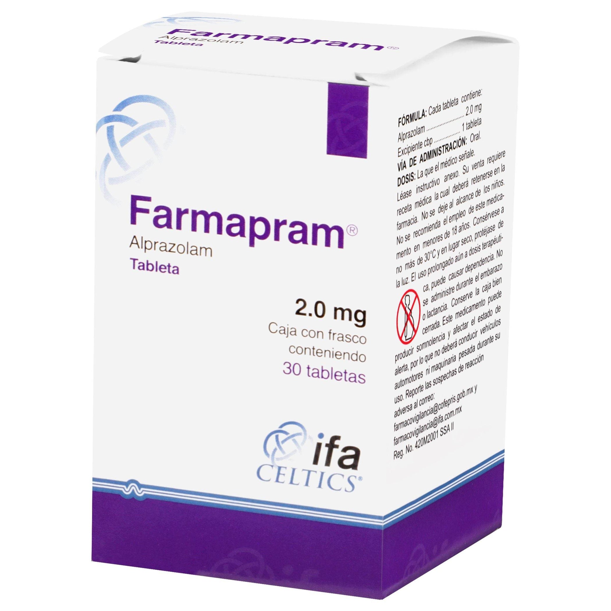 Farmapram (Alprazolam) Tabletas 2Mg Con 30 — WeCare Pharma