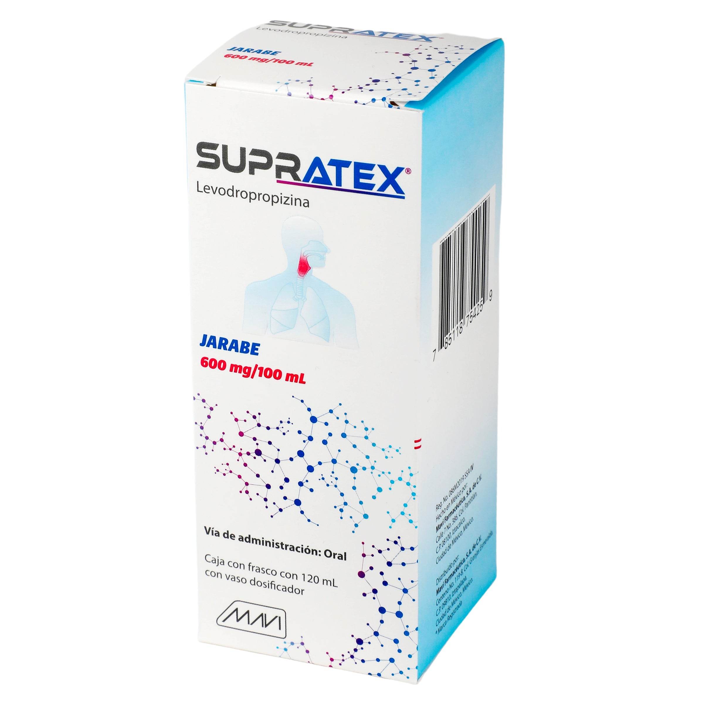 Supratex Jarabe 600Mg/100Ml 120Ml (Levodropropizina) — WeCare Pharma