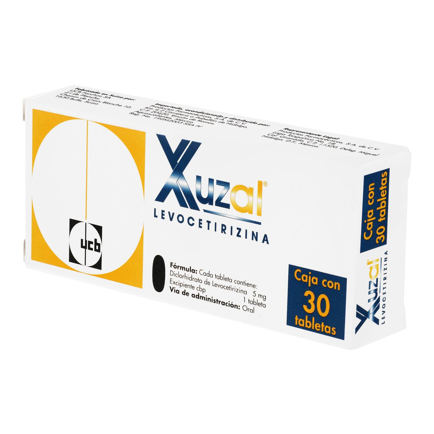 Xuzal 5Mg Con 30 Tabletas (Levocetirizina) — WeCare Pharma