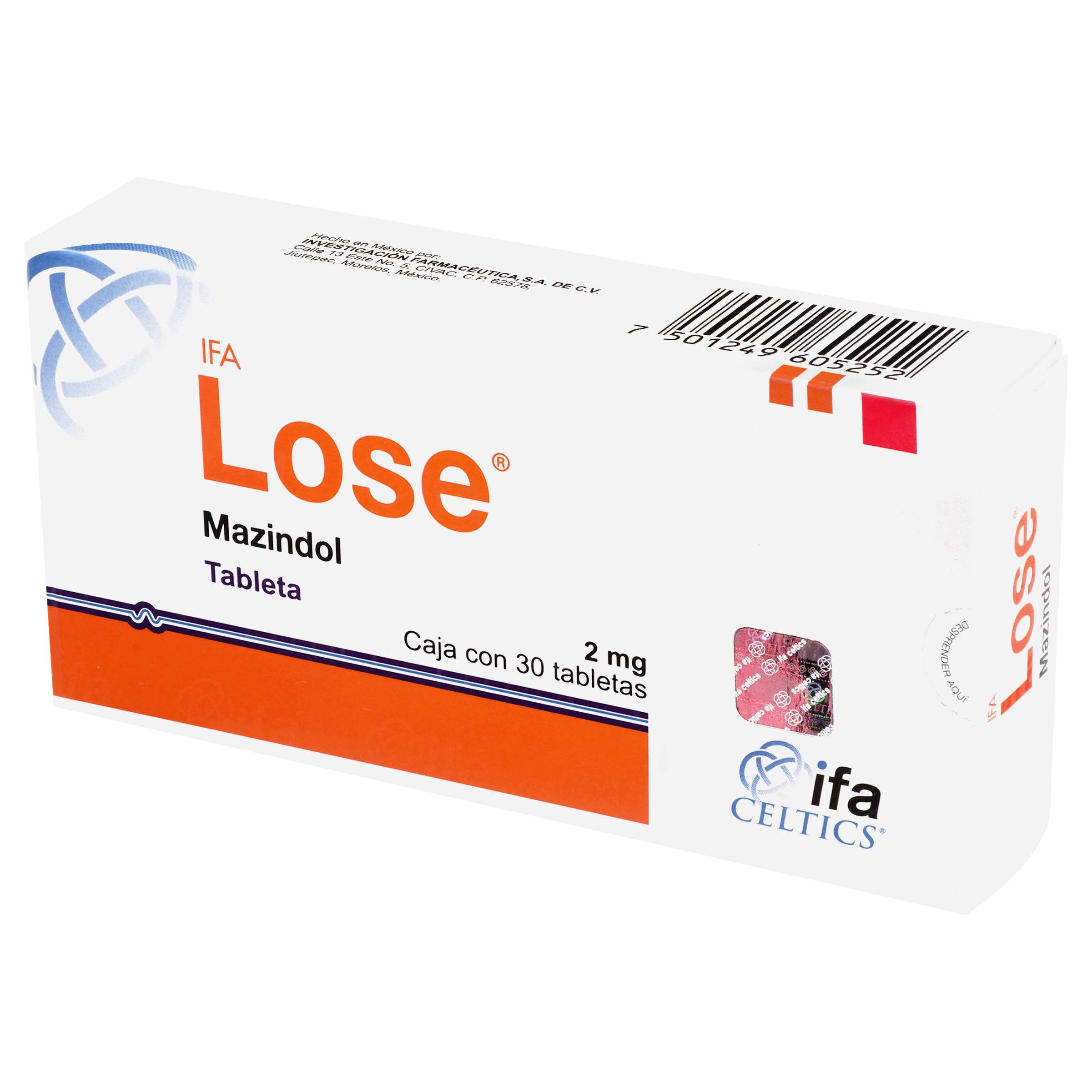 Ifa Lose (Mazindol) Tabletas 2Mg Con 30 — WeCare Pharma