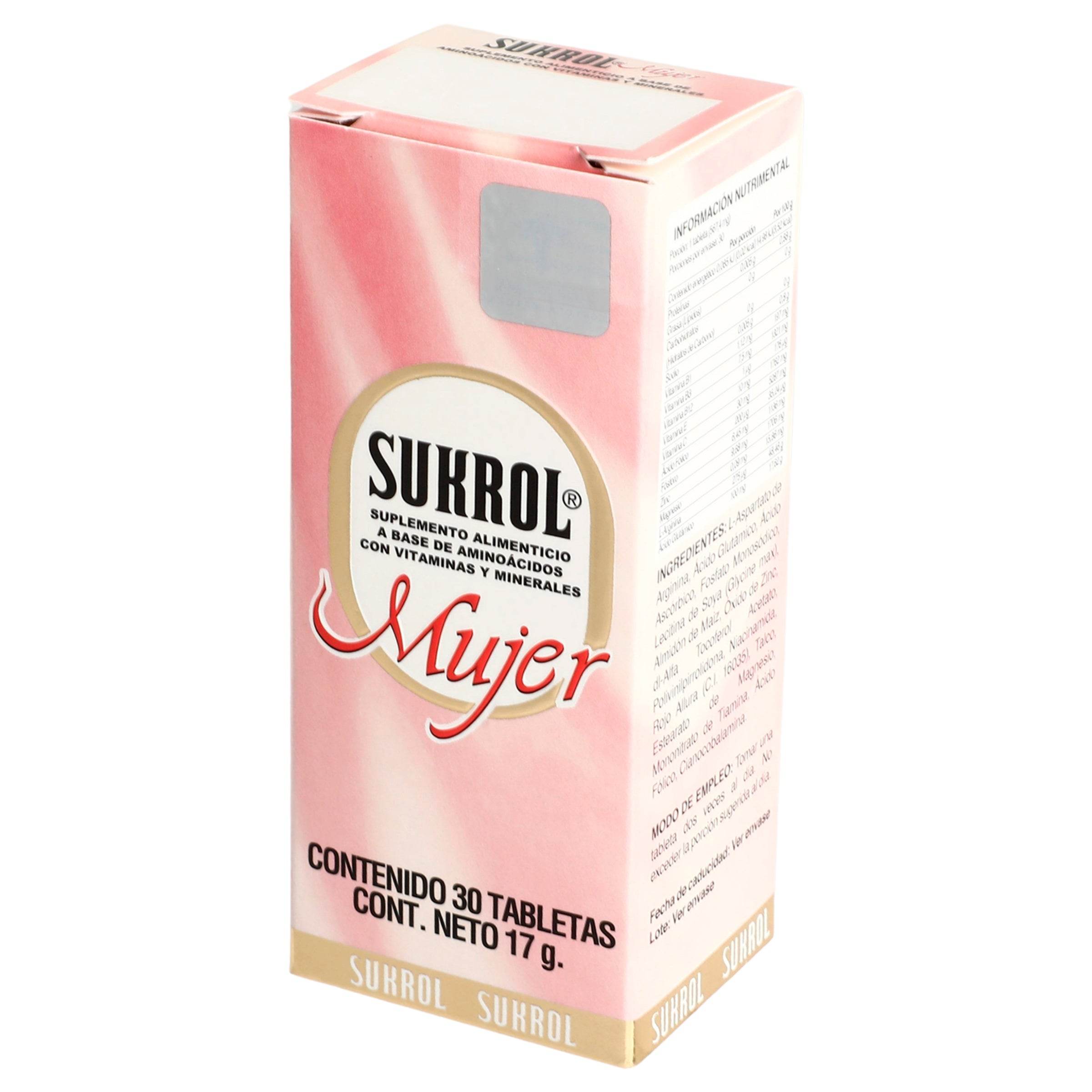 Sukrol Mujer Con 30 Tabletas (Multivitaminas) — WeCare Pharma