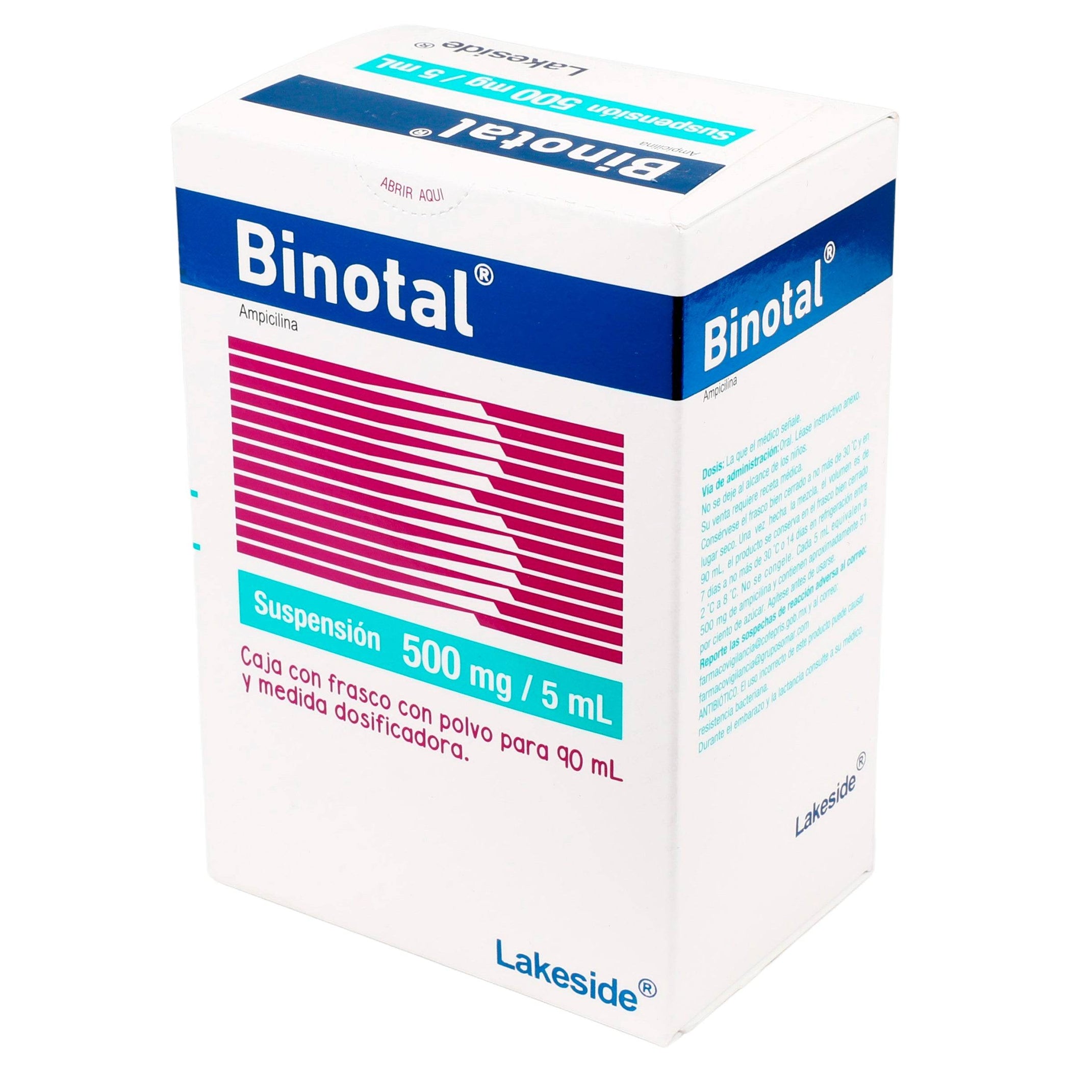 Binotal Suspensión 500Mg/5Ml 90Ml (Ampicilina) — WeCare Pharma
