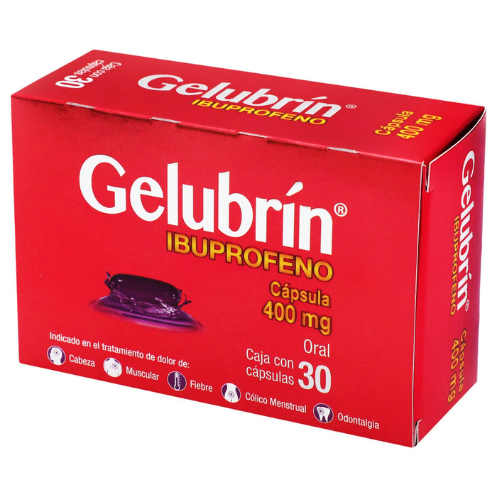 Gelubrin 400Mg Con 30 Capsulas (Ibuprofeno) — WeCare Pharma
