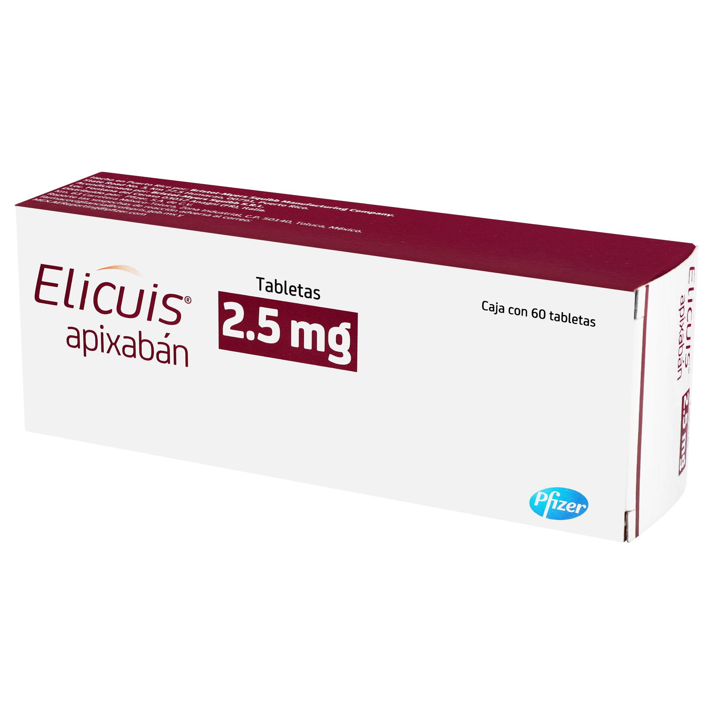 Elicuis 2.5Mg Con 60 Tabletas (Apixaban) — WeCare Pharma