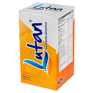 Lutan 1.5G Con 60 Capsulas (Omega 3 6 Y 9/Vitaminas/Luteina/Zeaxantina ...