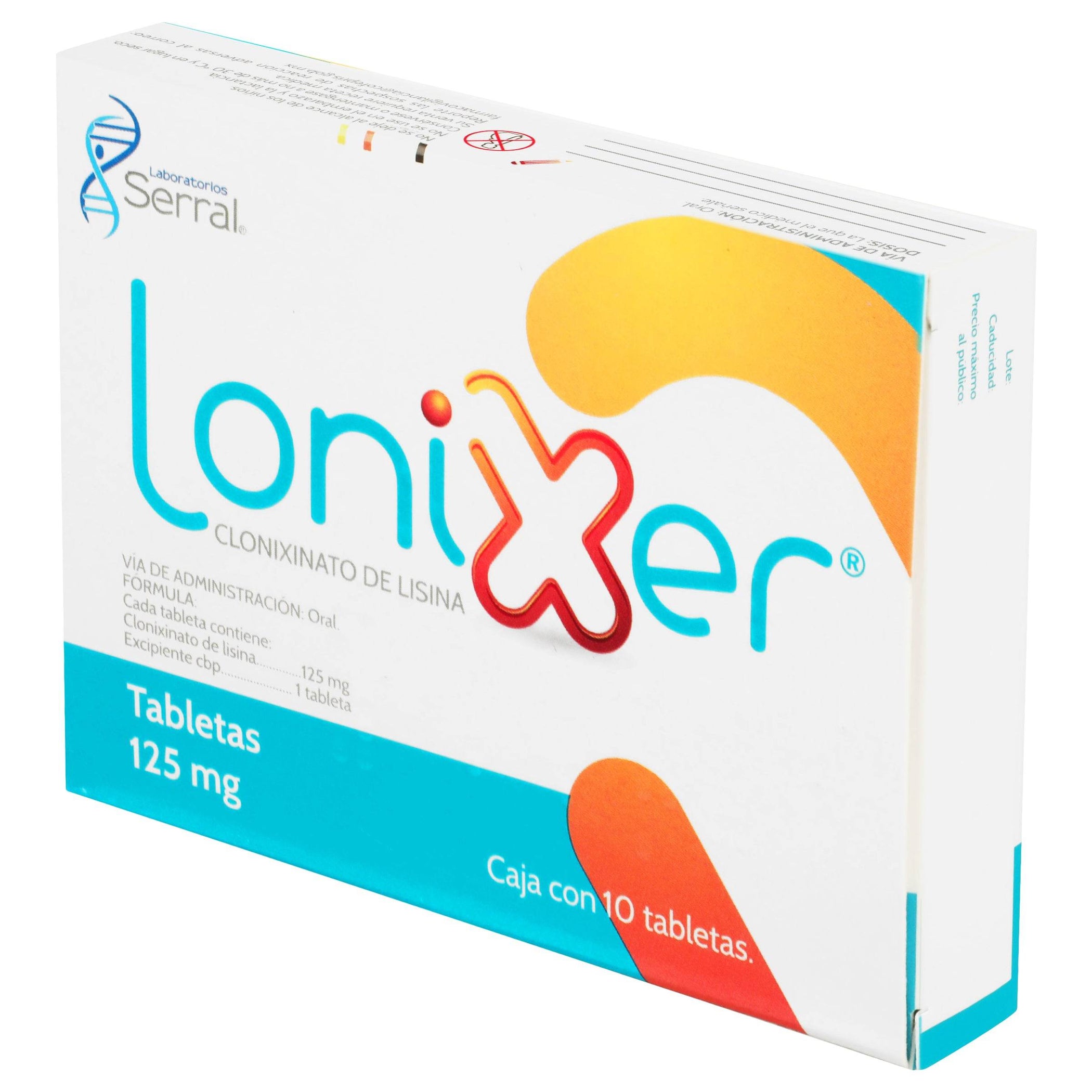 Lonixer 125Mg Con 10 Tabletas (Clonixinato De Lisina) — WeCare Pharma