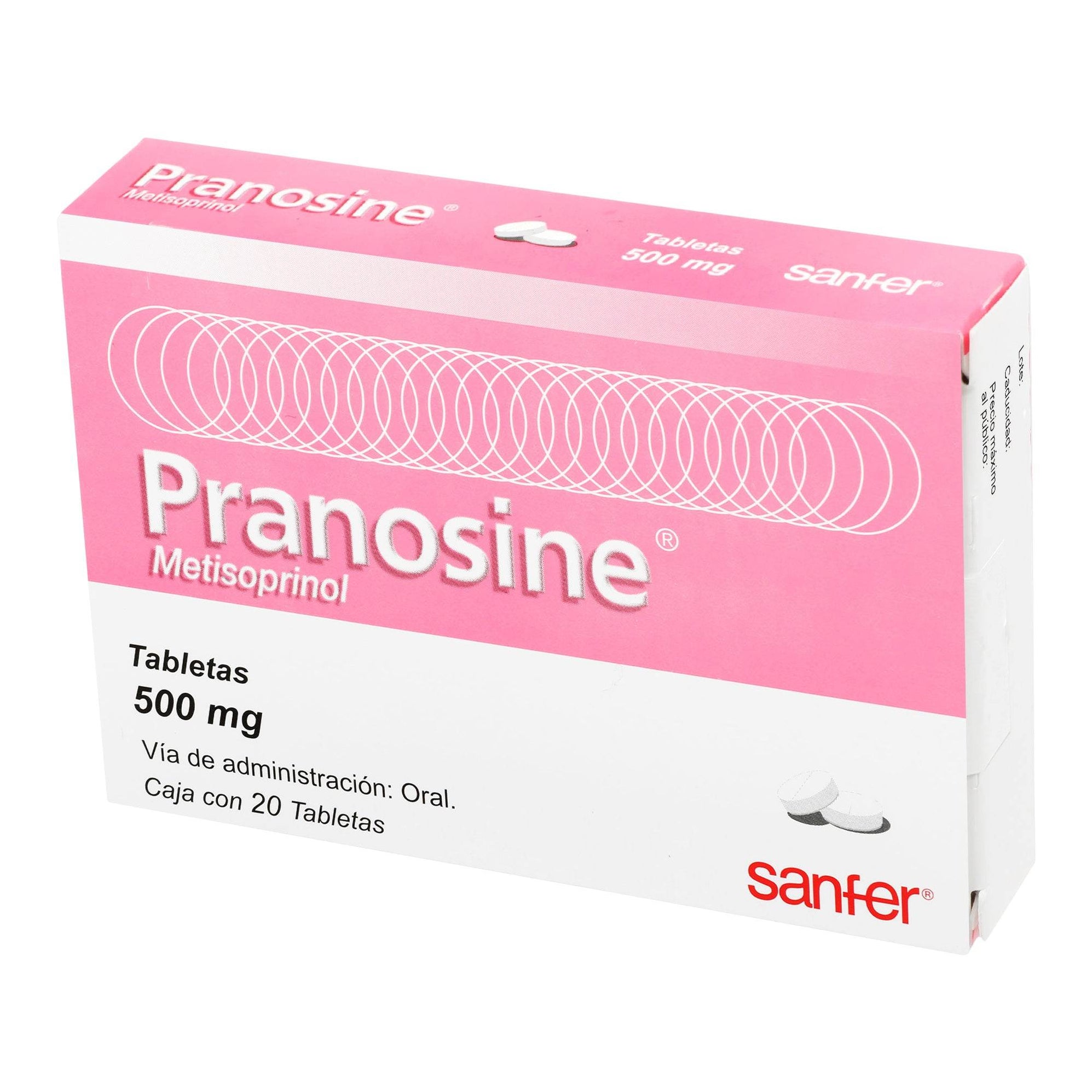 Pranosine 500Mg Con 20 Tabletas (Metisoprinol) — WeCare Pharma