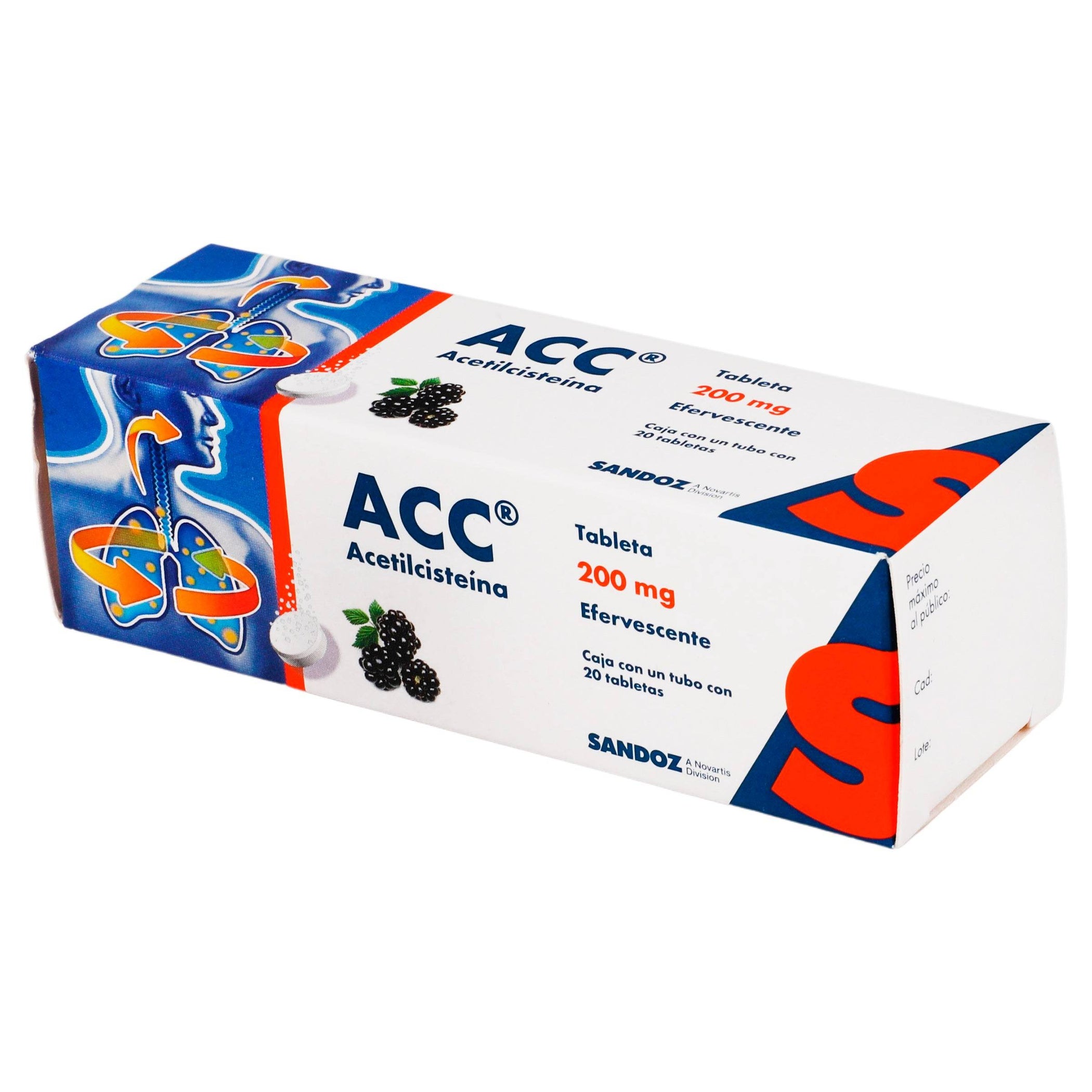 Acc Efervecente V 200Mg Con 20 Tabletas (Acetilcisteina) — WeCare Pharma