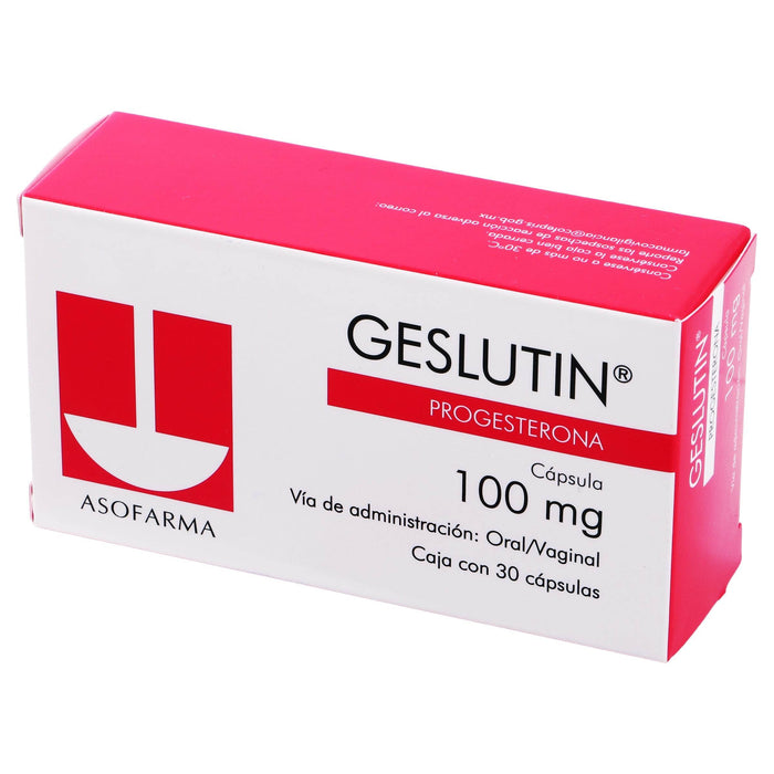 Geslutin 100Mg Con 30 Capsulas (Progesterona) — WeCare Pharma